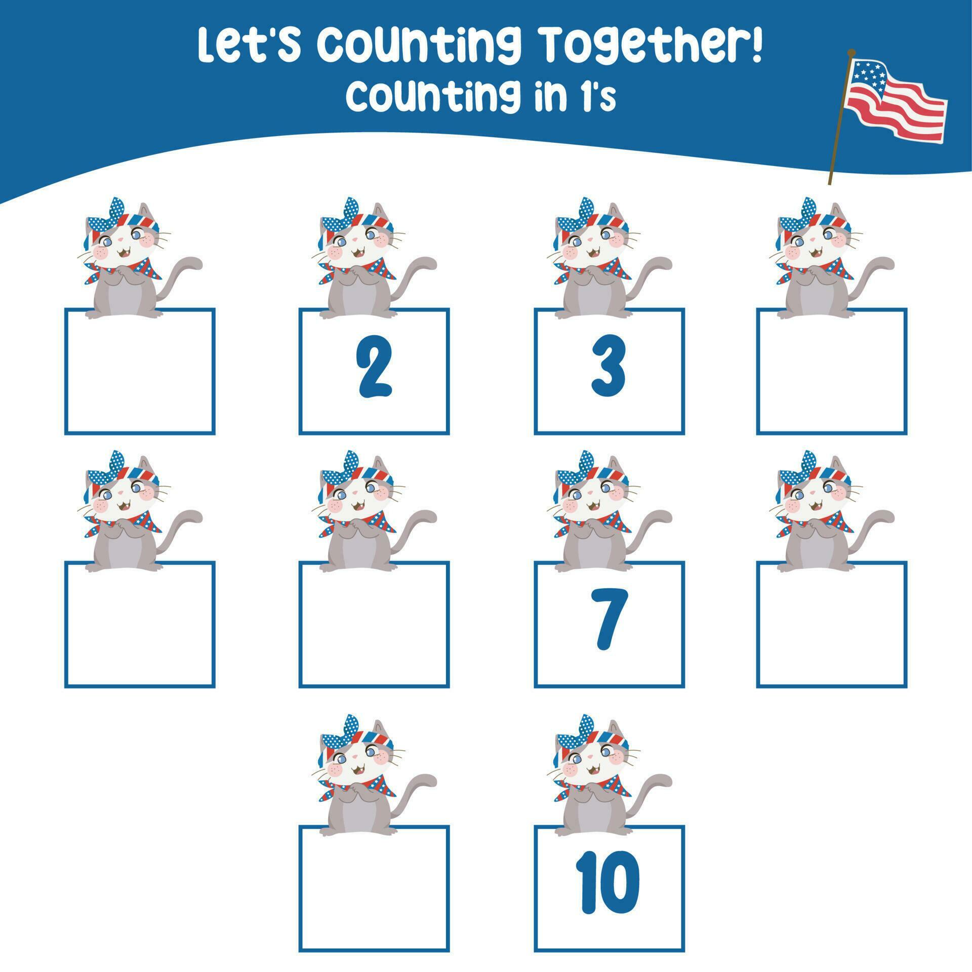 Mathematic counting worksheet. Math activity, count and write the ...