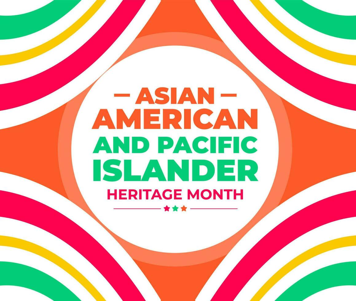 Asian American and Pacific Islander Heritage Month background or banner design template ...