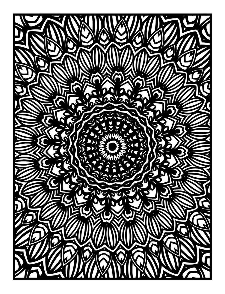 Mandala Coloring Pages Vector Abstract Mandala Pattern Decoration For