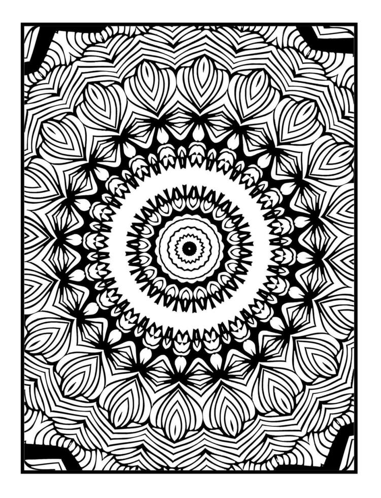 Mandala Coloring Pages Vector Abstract Mandala Pattern Decoration For