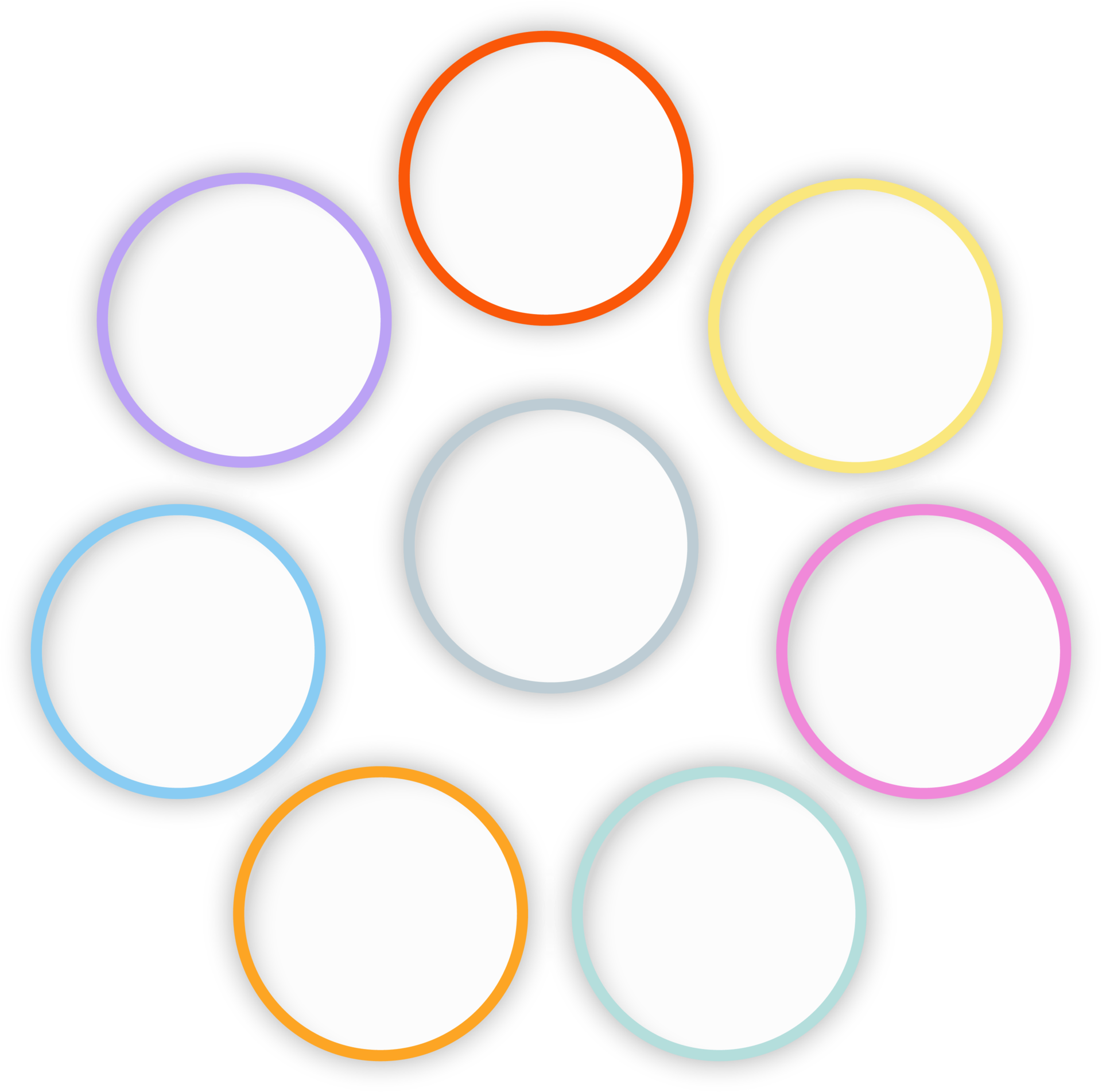 Circle Infographic Template With 7 Steps 23290368 Png