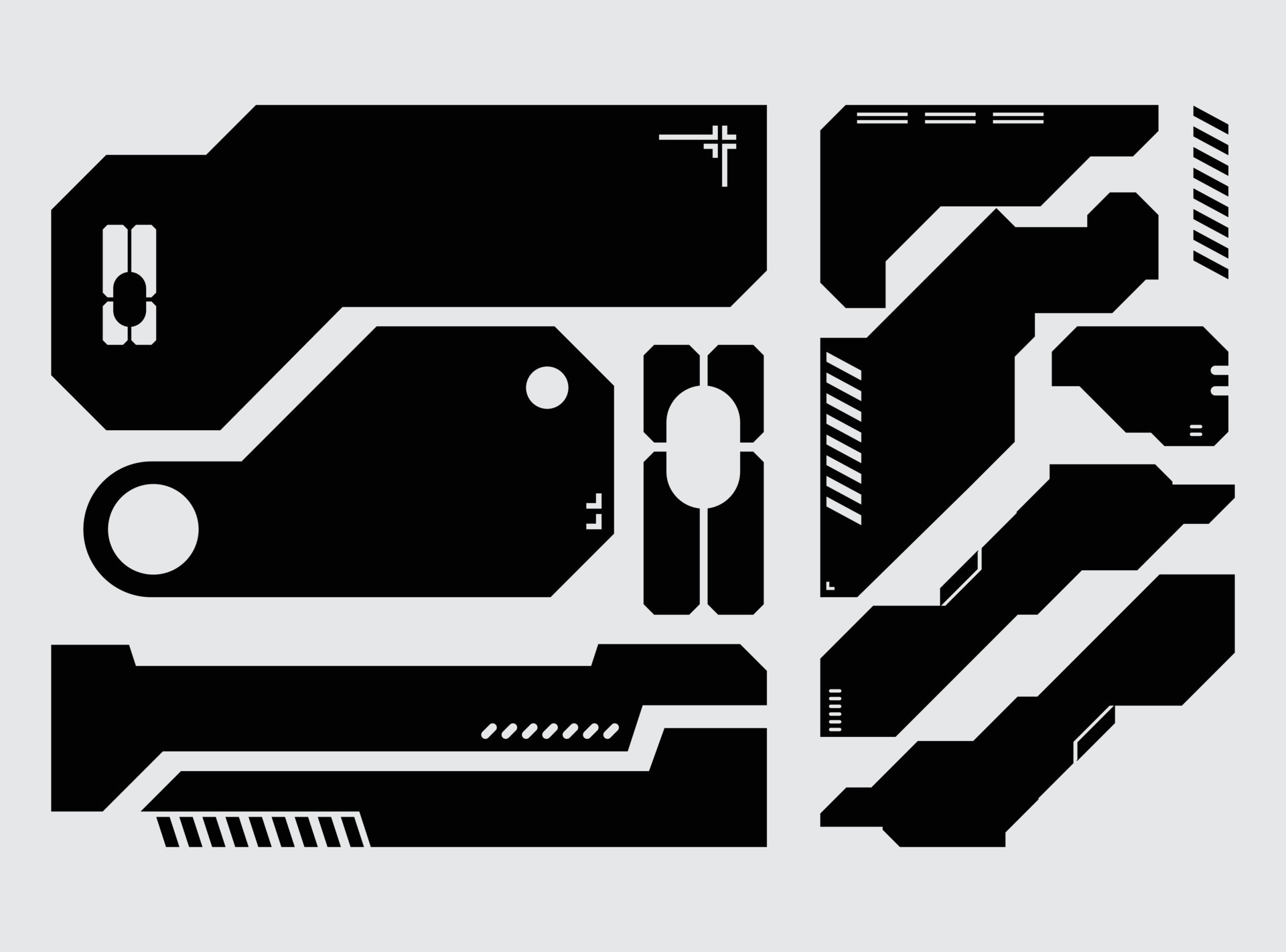 HUD futuristic frame border game swag elements pack panel cyber sci-fi ... HUD futuristic frame border game swag elements pack panel cyber sci-fi ...