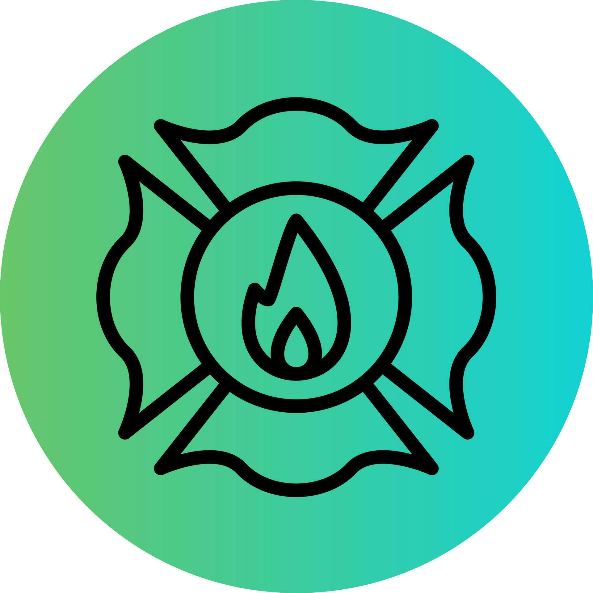 Firefighter Badge Vector Icon Design 23294133 Vector Art at Vecteezy