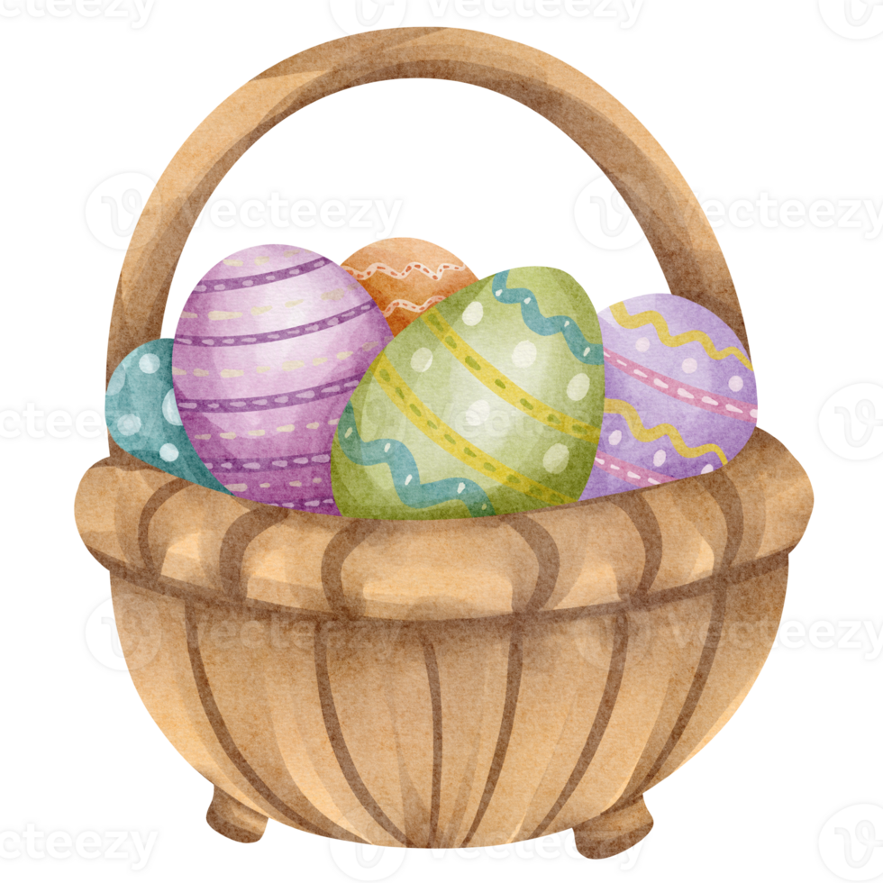 easter egg basket 23297256 PNG