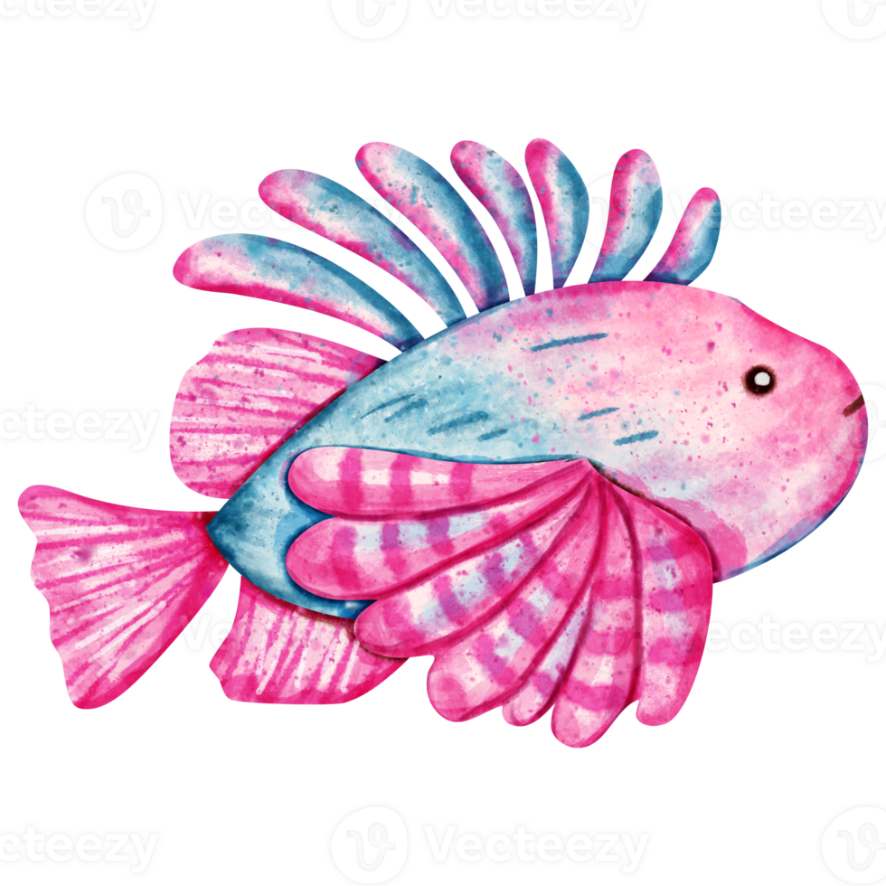 watercolor fish sea animal 23297358 PNG