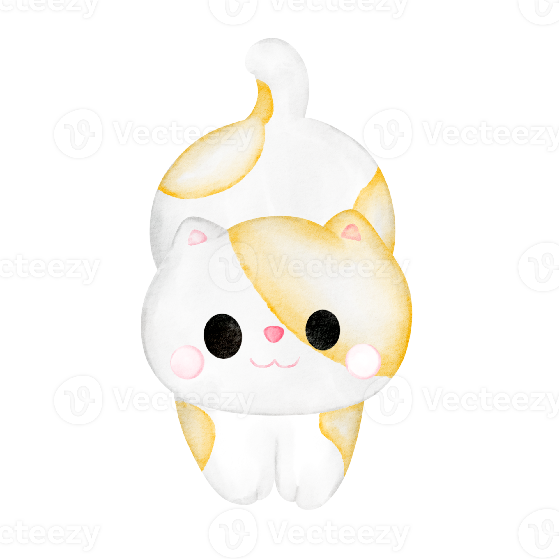 Cute Cat Watercolor 23297424 Png