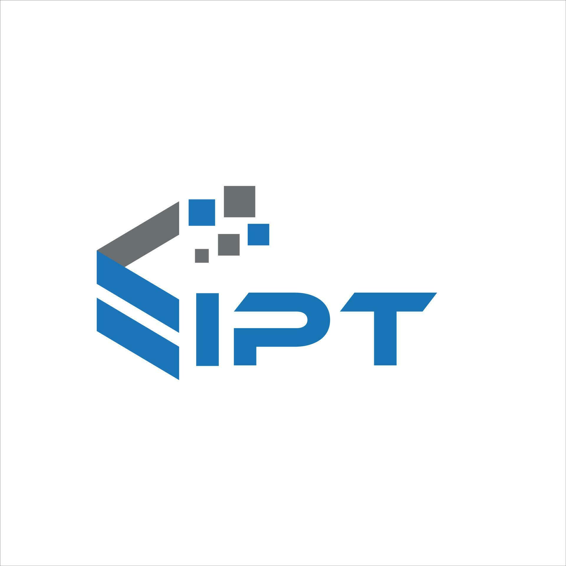 Ipt Letter Logo Design On White Background Ipt Creative Initials