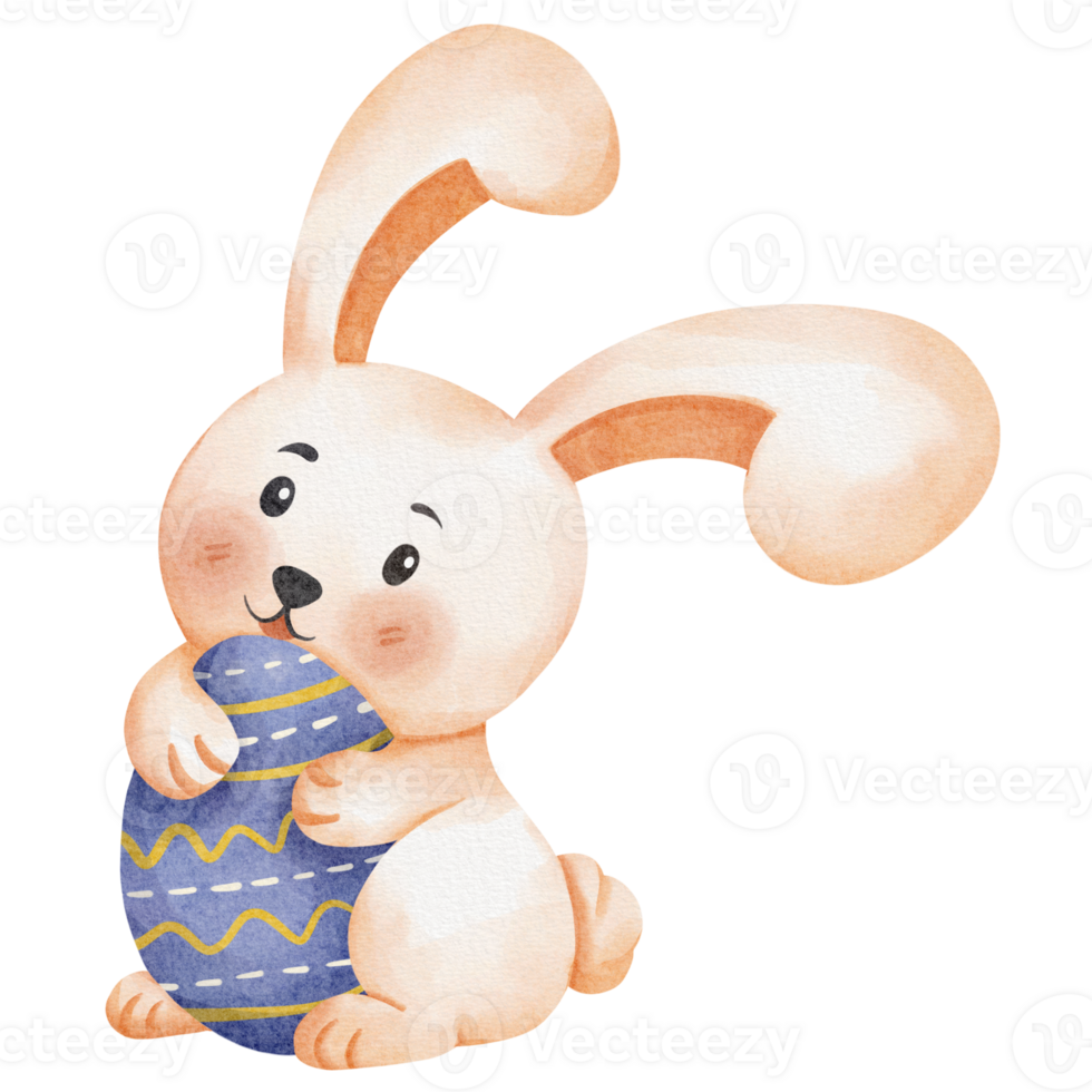 watercolor easter bunny 23297826 PNG