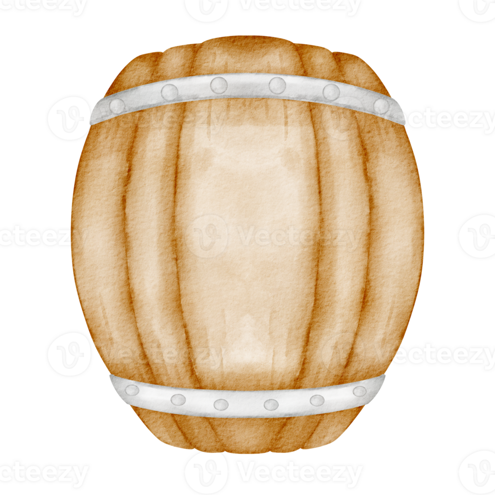 watercolor wooden barrel 23297890 PNG