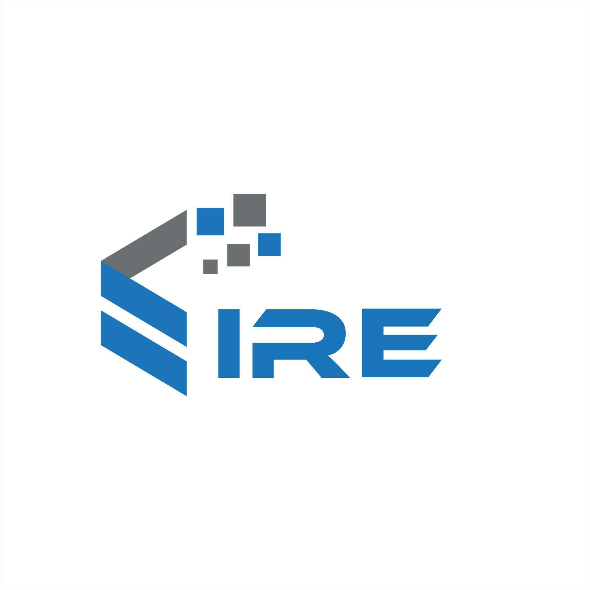 IRE letter logo design on white background. IRE creative initials ... IRE letter logo design on white background. IRE creative initials ...