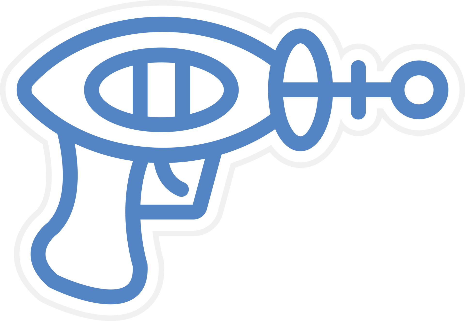 Space Gun Vector Icon Style 23312839 Vector Art At Vecteezy