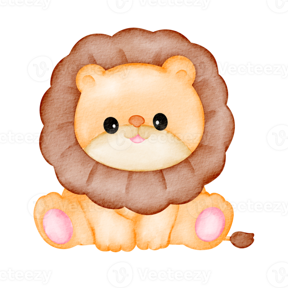 watercolor lion clip art 23322191 PNG