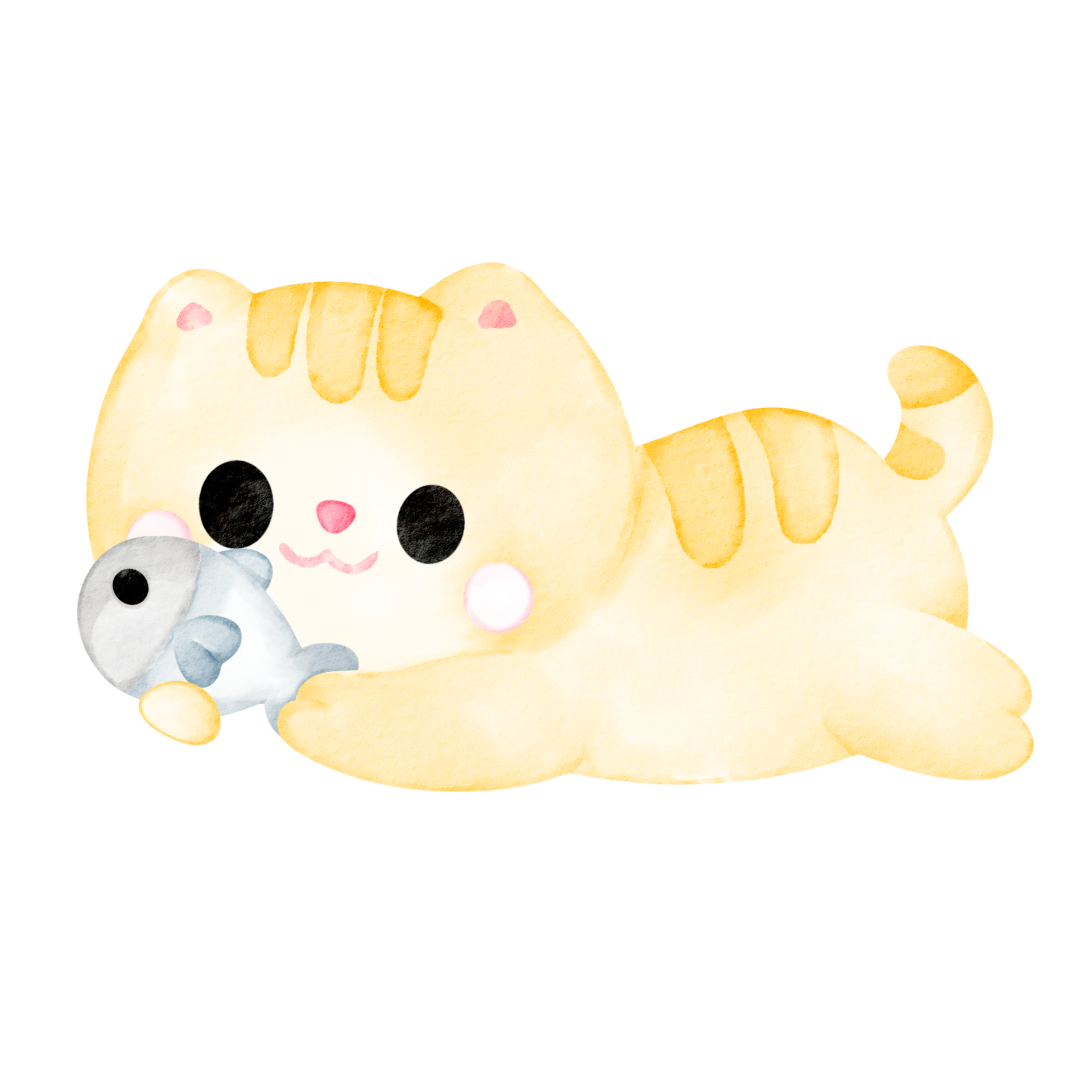 Cute Cat Watercolor 23322413 Png