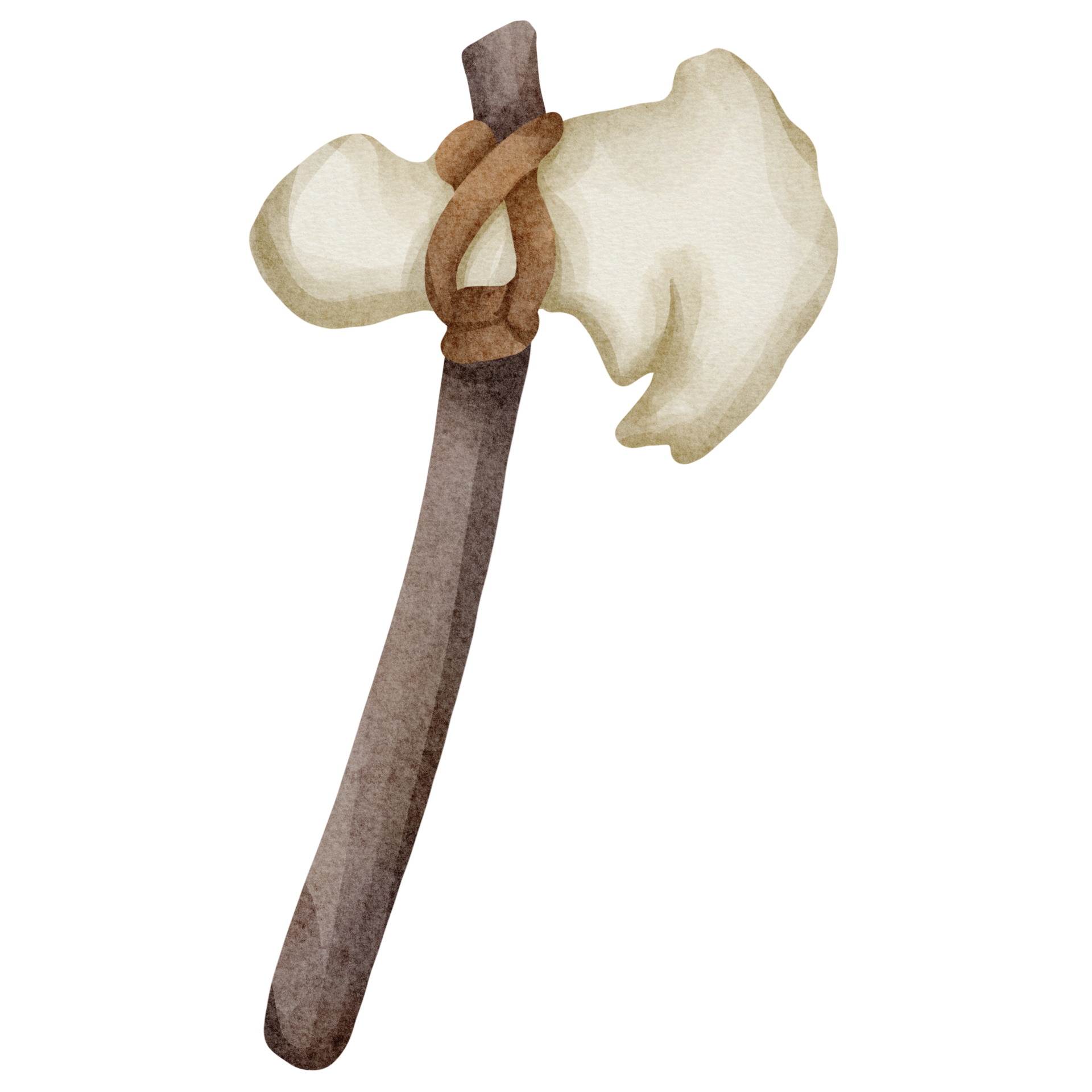 Watercolor Stone Axe 23322783 Png