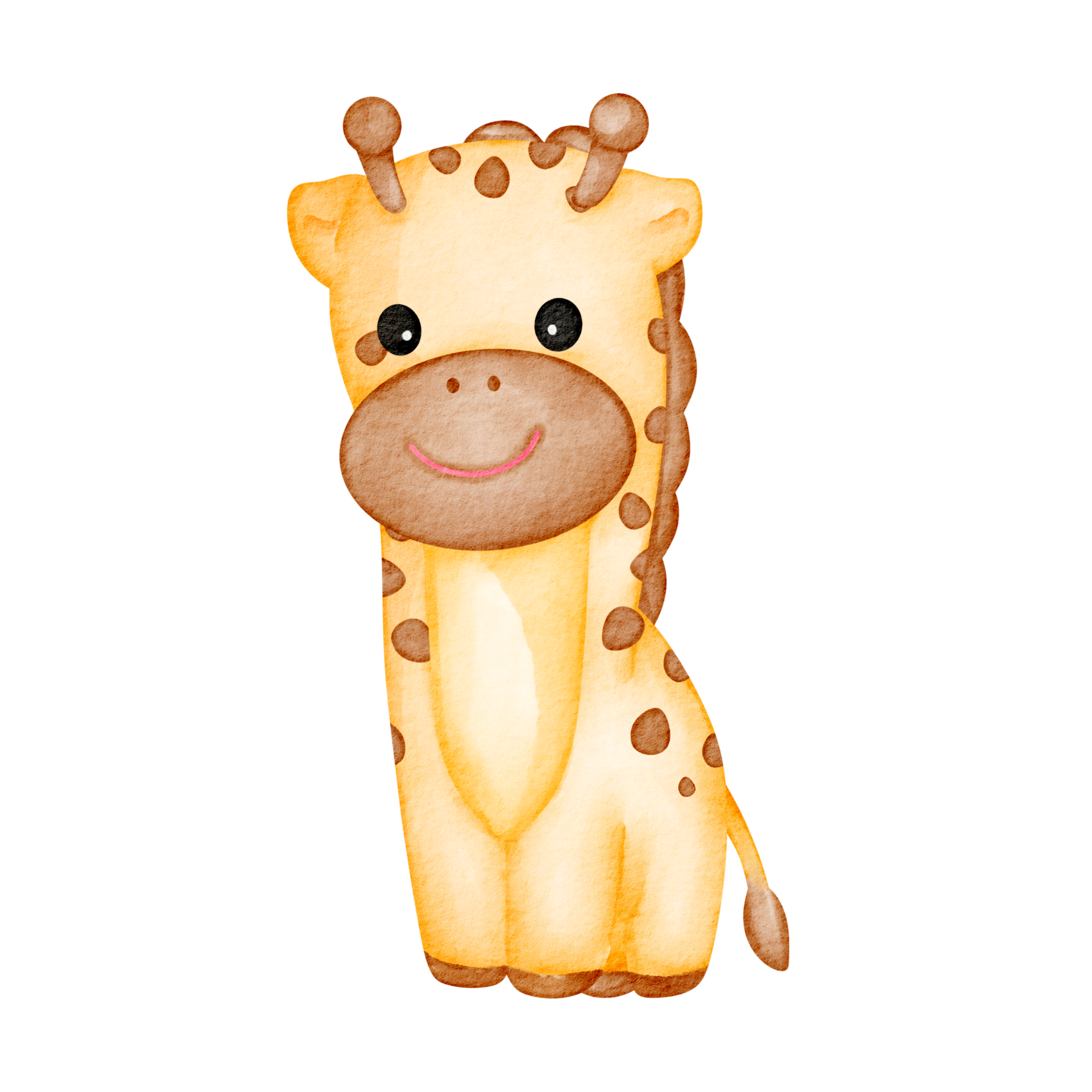 watercolor giraffe clip art 23323515 PNG