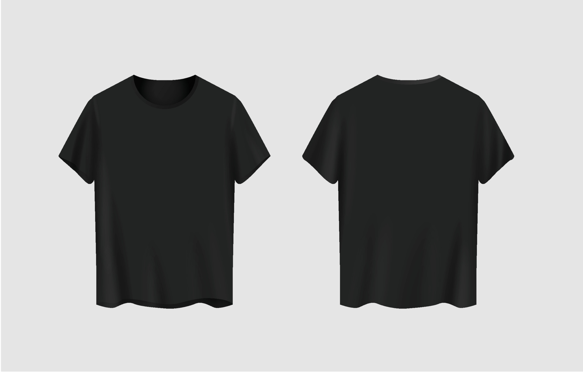 3d Black T Shirt Template 23325648 Vector Art At Vecteezy