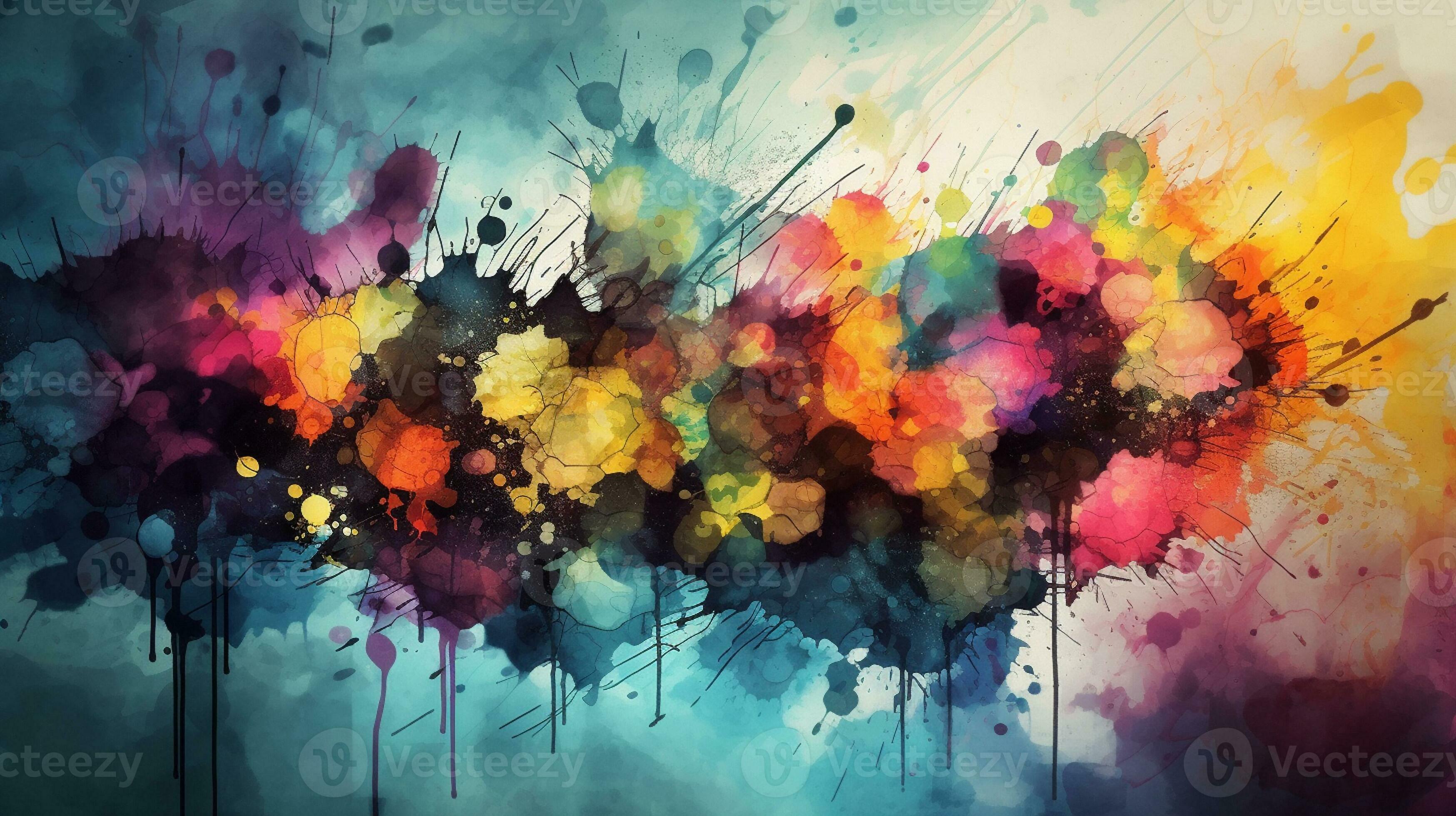 AI Generative texture background Abstract colorful watercolor for ... AI Generative texture background Abstract colorful watercolor for ...