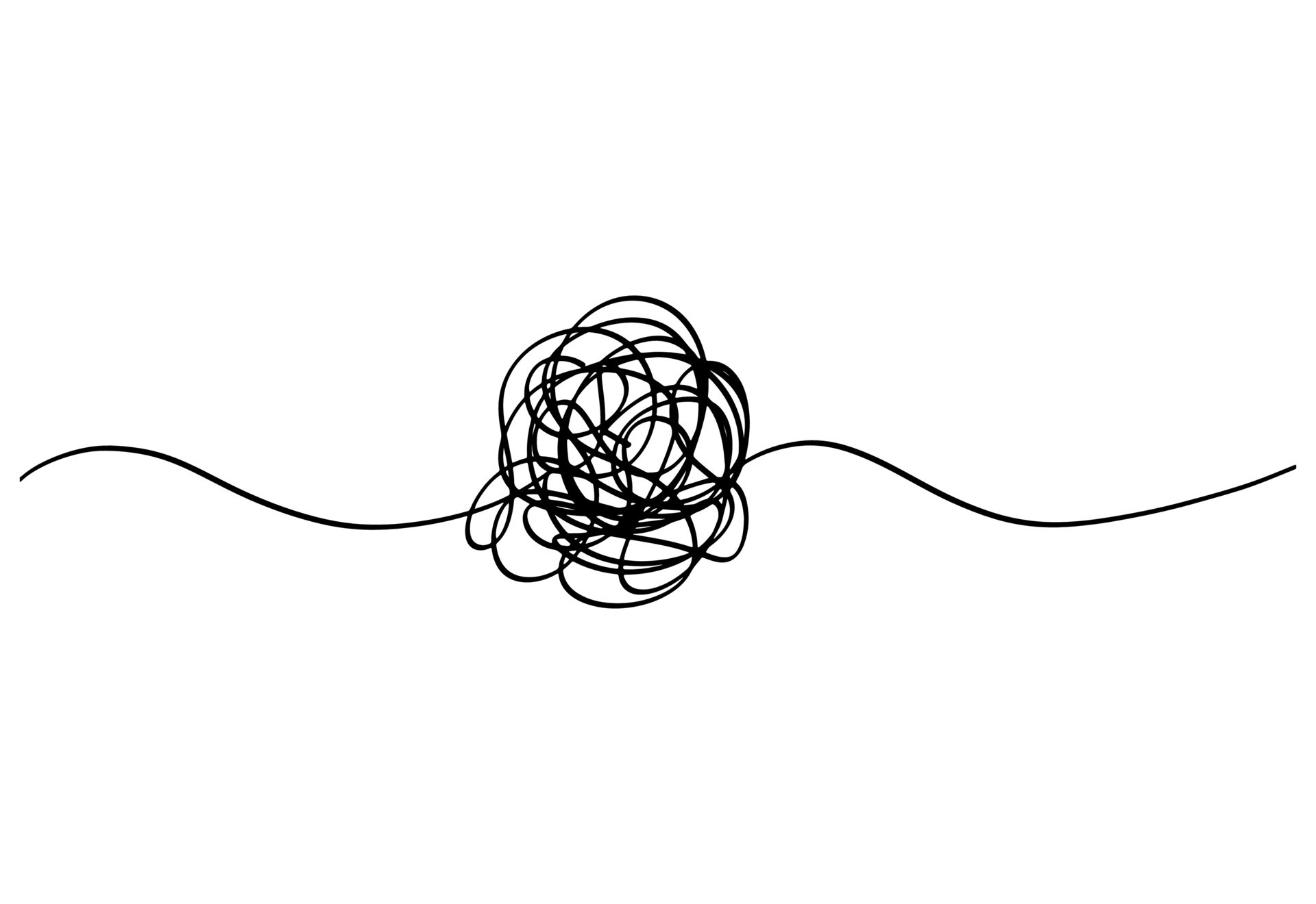 Tangled grungy round scribble isolated white background. Vector ... Tangled grungy round scribble isolated white background. Vector ...