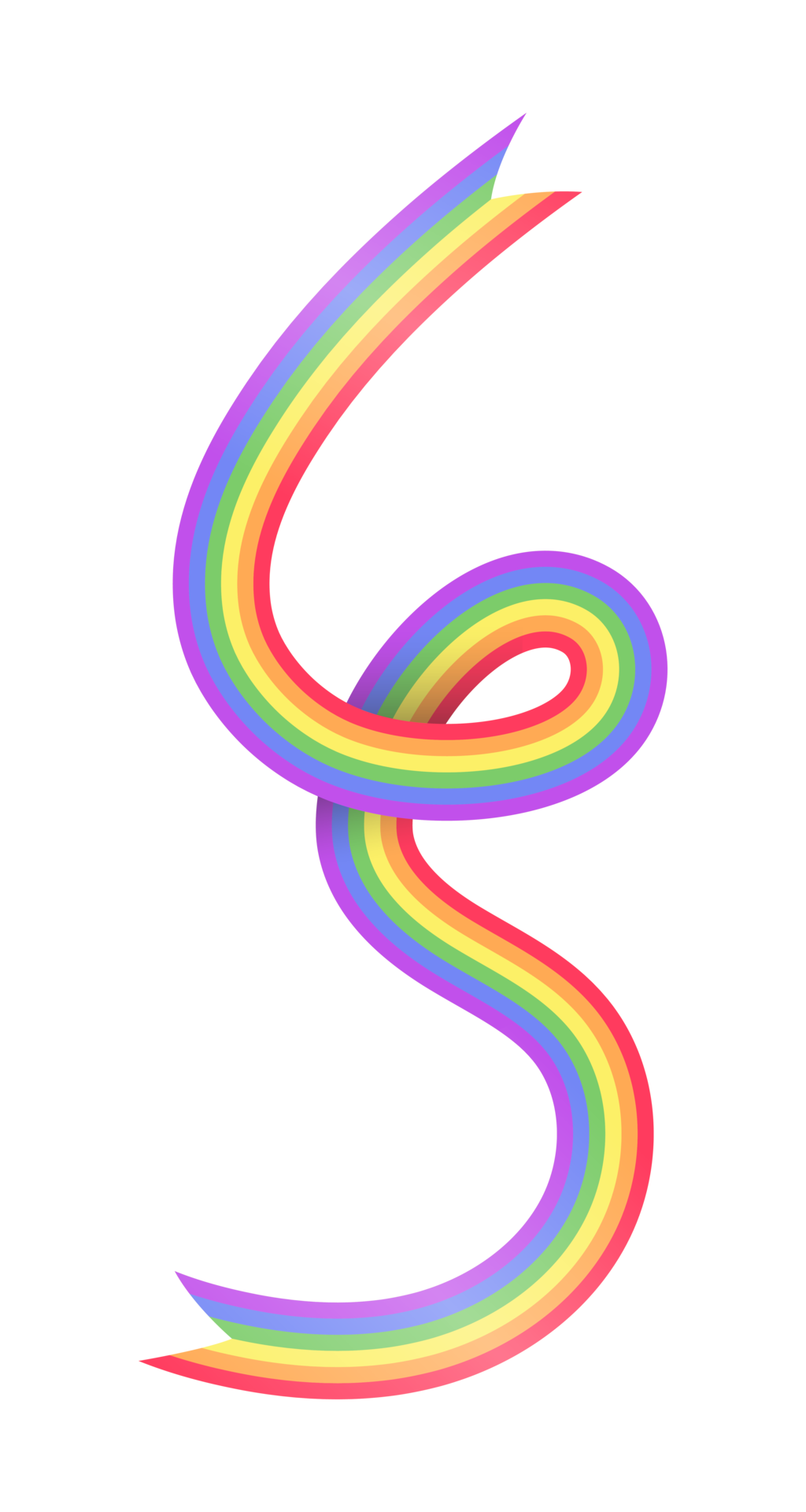 Free Abstract Rainbow Ribbon Or Banner Lgbt Pride Flag Pride Month Graphic Poster Design