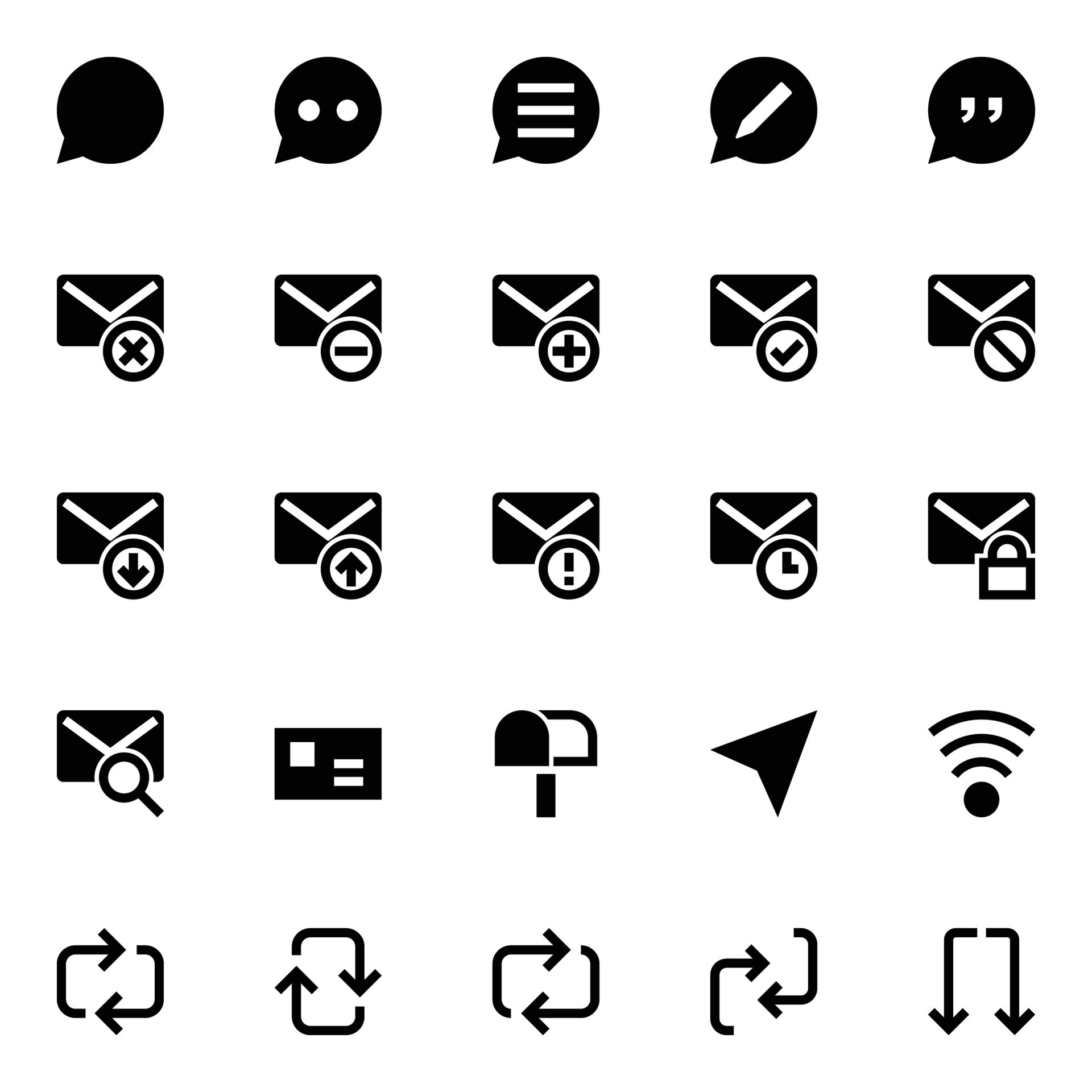 Glyph icons for User interface. 23336443 Vector Art at Vecteezy