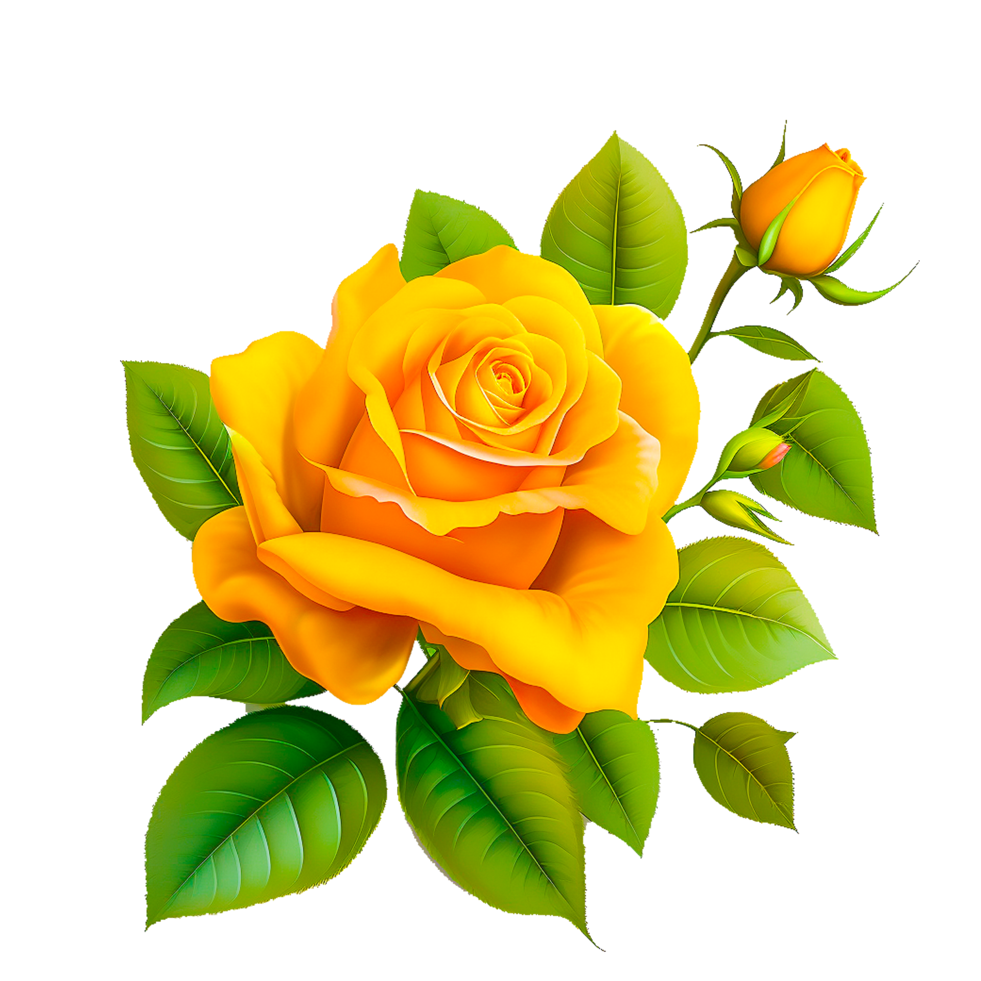 Yellow Rose Flower Free Illustration 23338747 Png