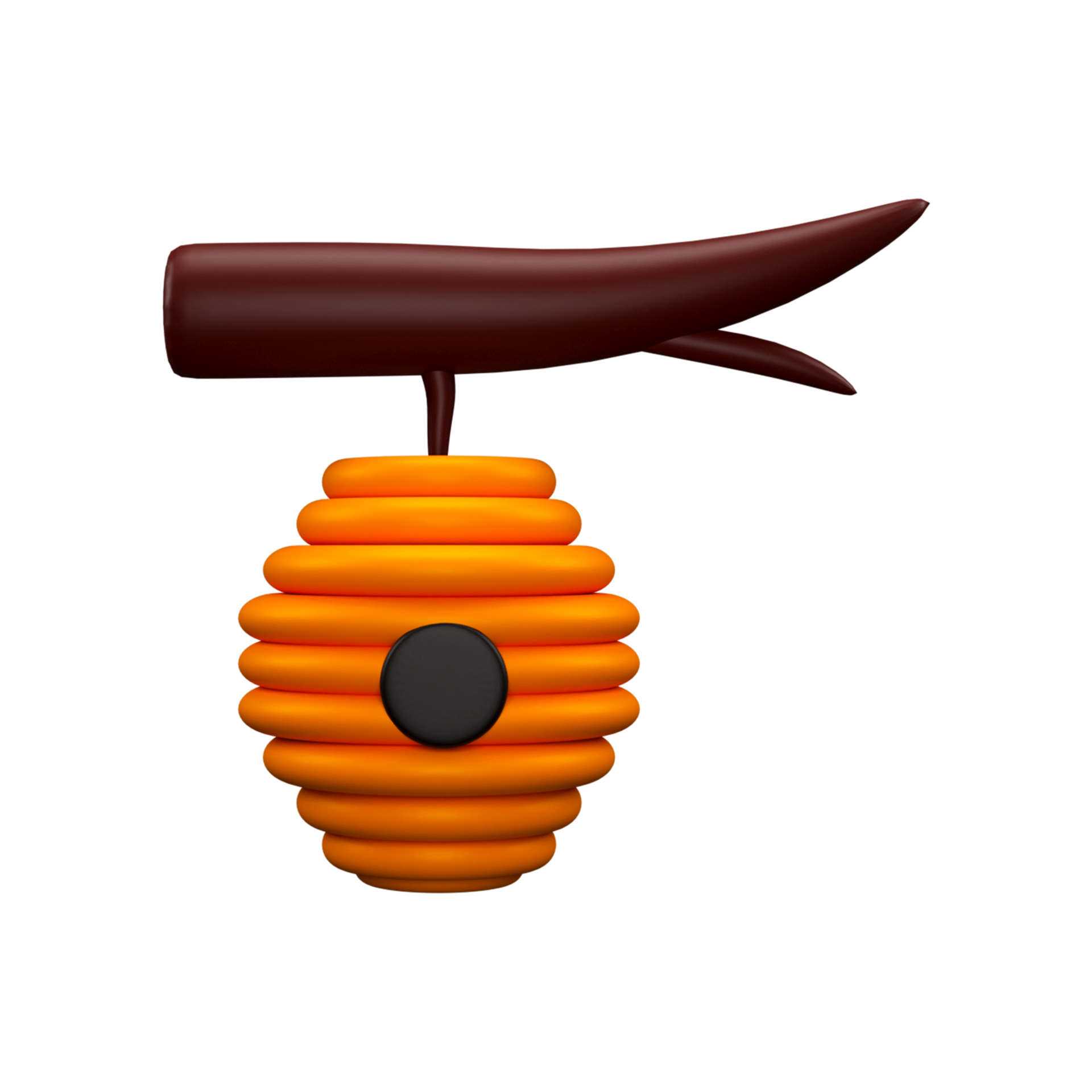 3D Rendering of Hive Branch Element In Orange And Brown Color. 23340524 PNG 3D Rendering of Hive Branch Element In Orange And Brown Color. 23340524 PNG