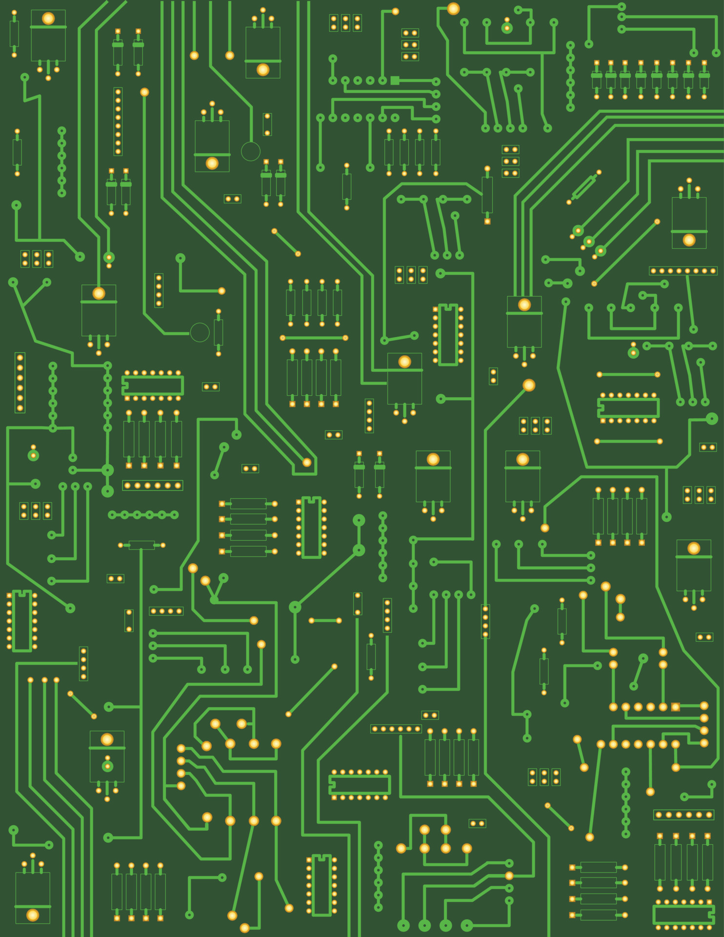 Printed Circuit Board Vector Background Green 23340676 Vector Art At