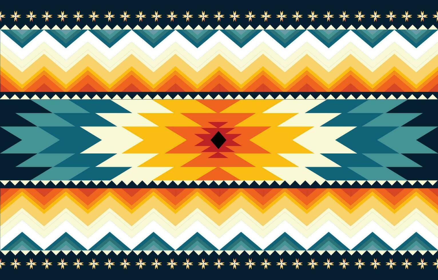 Geometric Ethnic pattern vector. African, American, Mexican, Western ...
