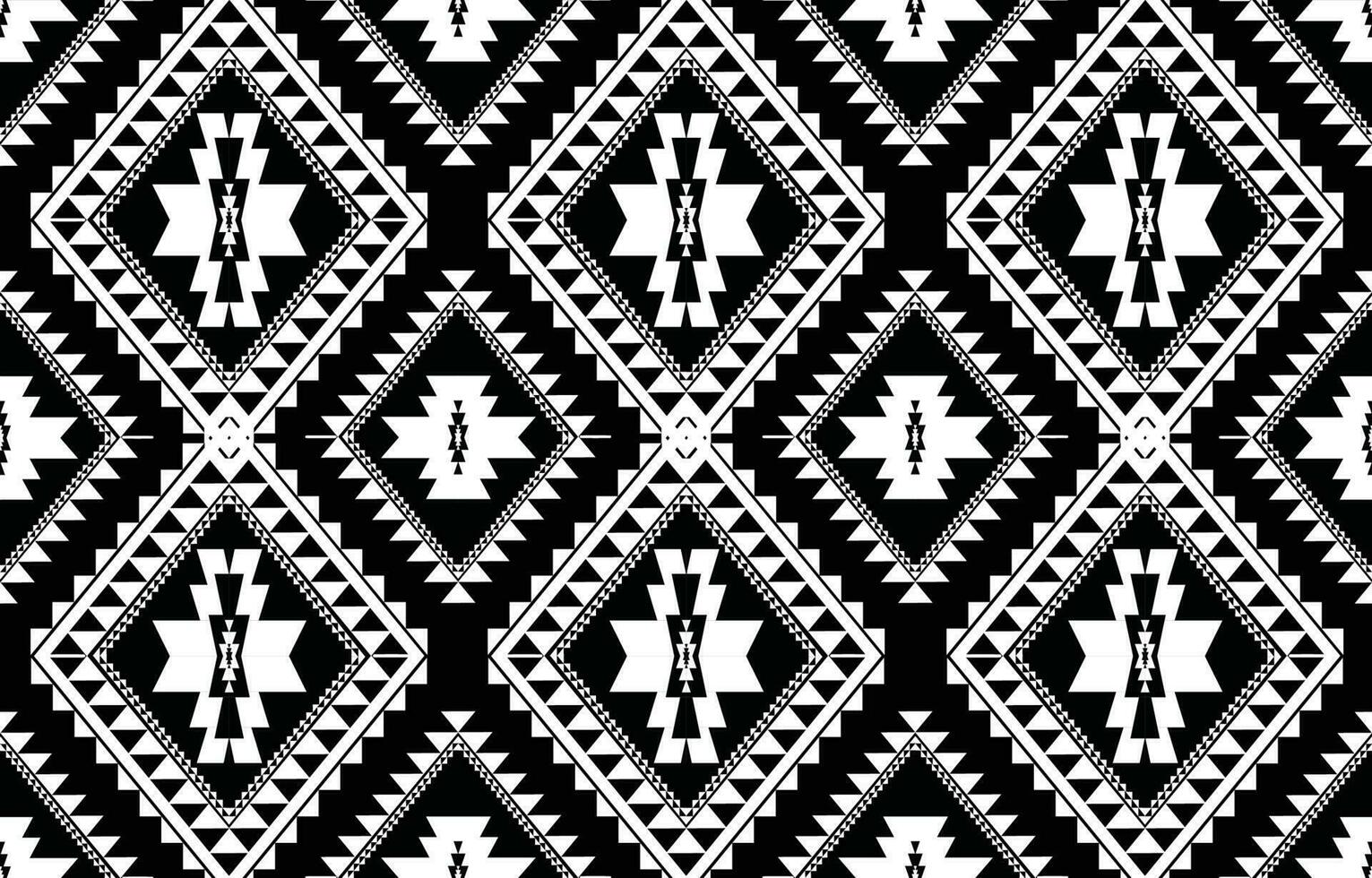 Geometric Ethnic Pattern Vector African American Mexican Western Aztec Motif Striped And