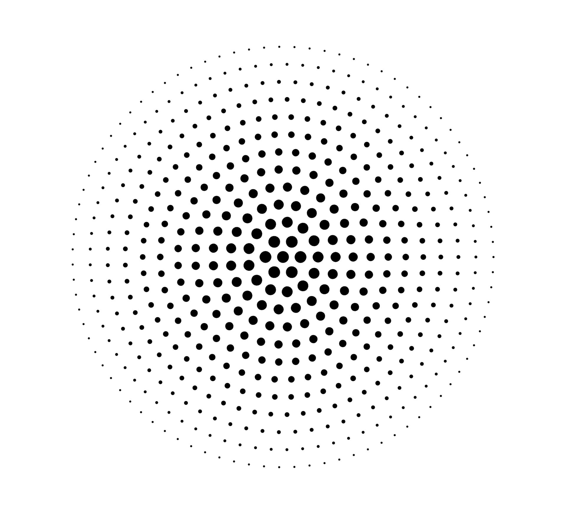 Halftone dotted gradient circle. Half tone effect circular dotted background. Point round ...