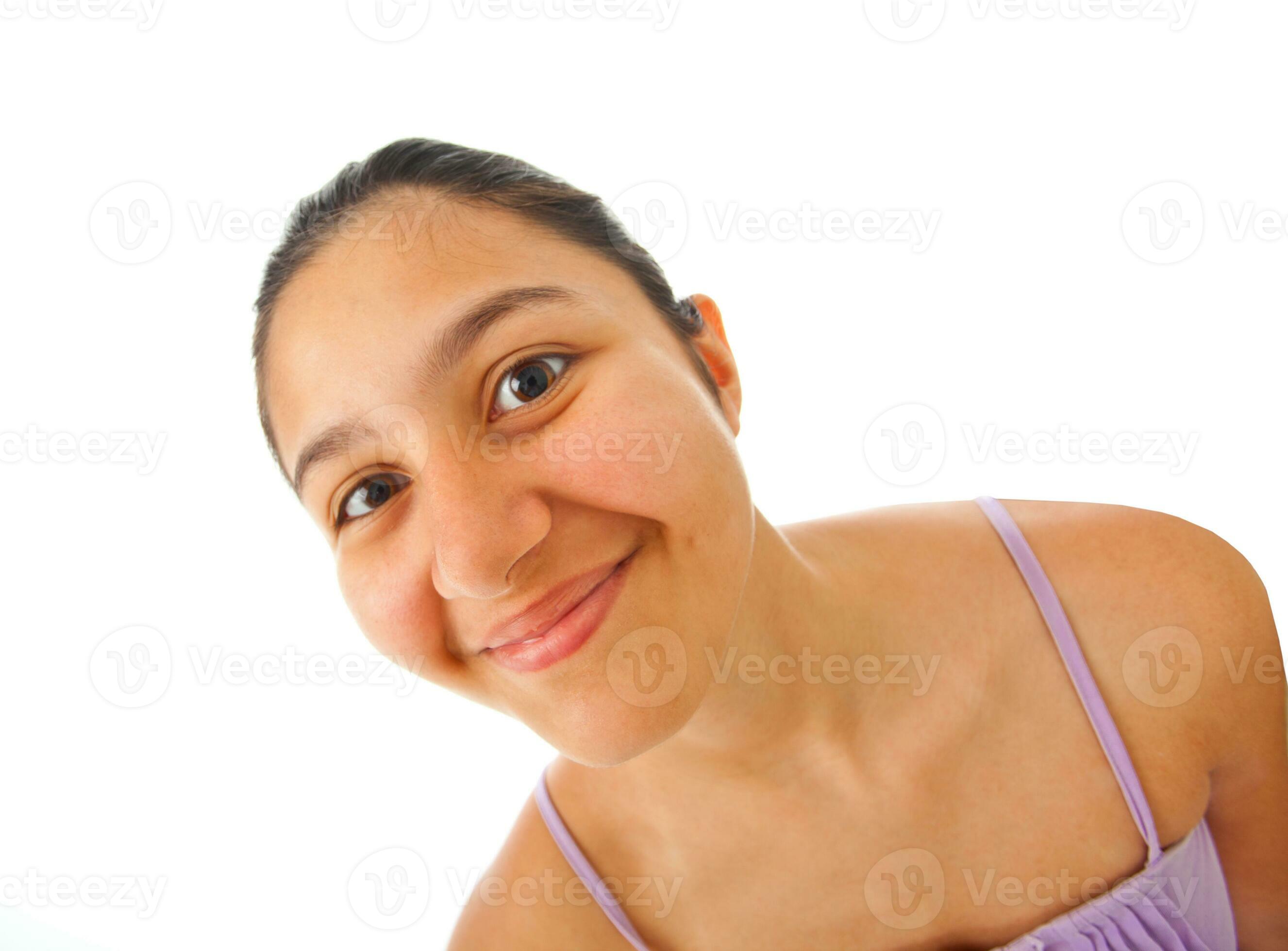 Close up of a teenage girl with surprised expression 23341627 Stock ...