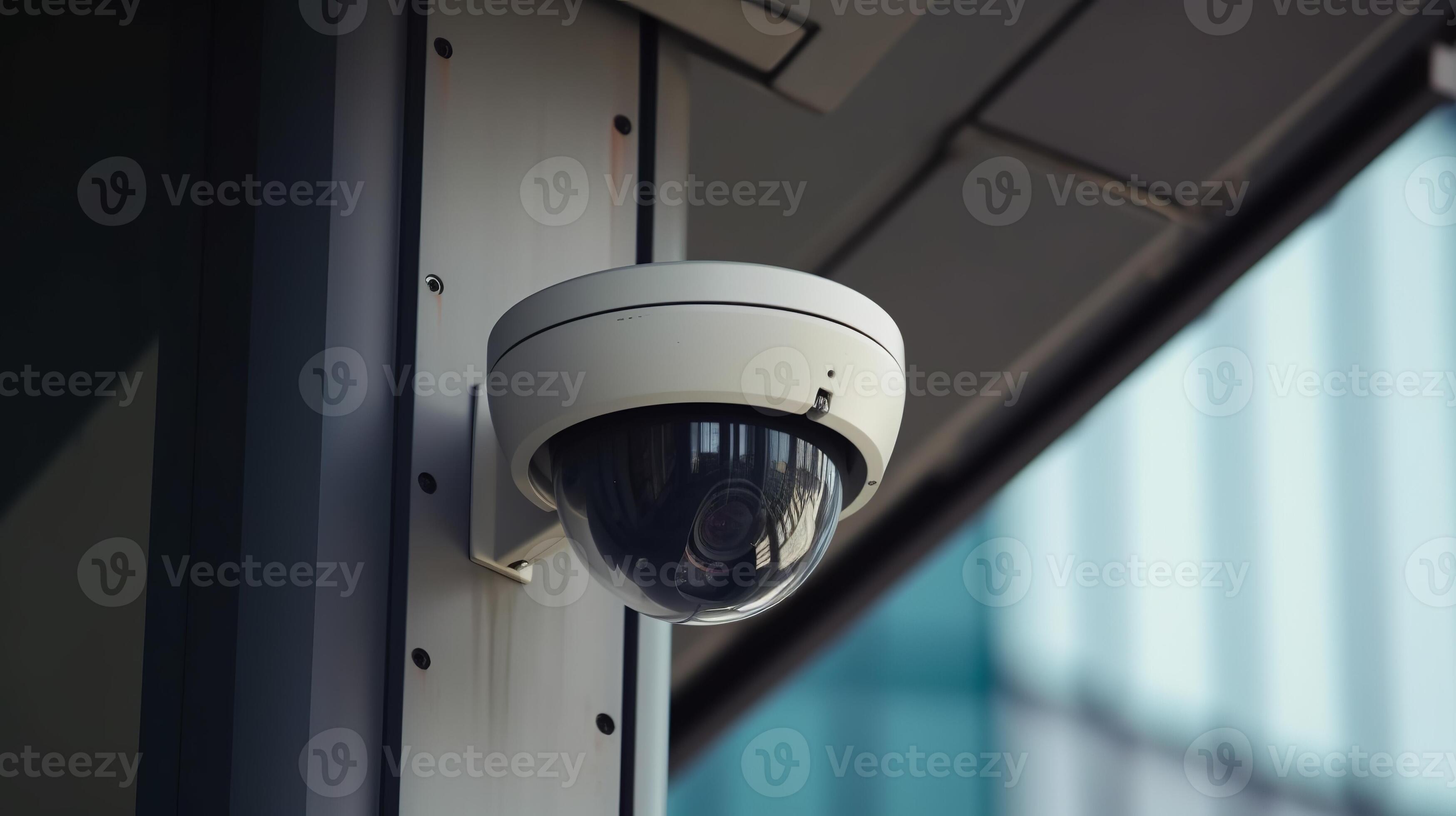 Security camera on advanced building. Able understanding cameras. Creative resource, 23344289 ...