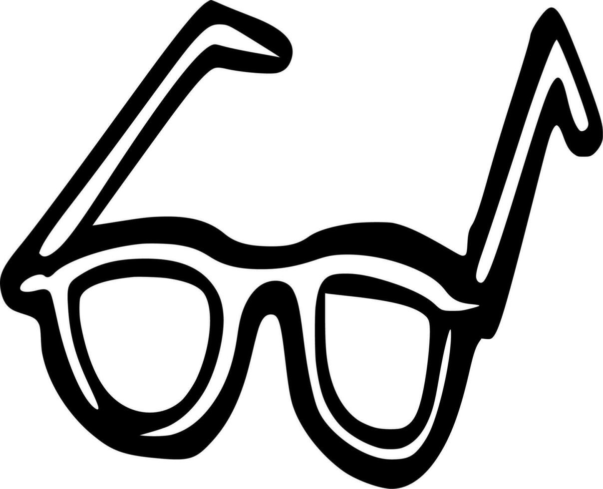 Vector Silhouette Of Glasses On White Background 23346342 Vector Art At Vecteezy