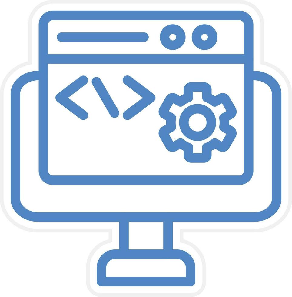 Code Settings Vector Icon Style 23350173 Vector Art at Vecteezy