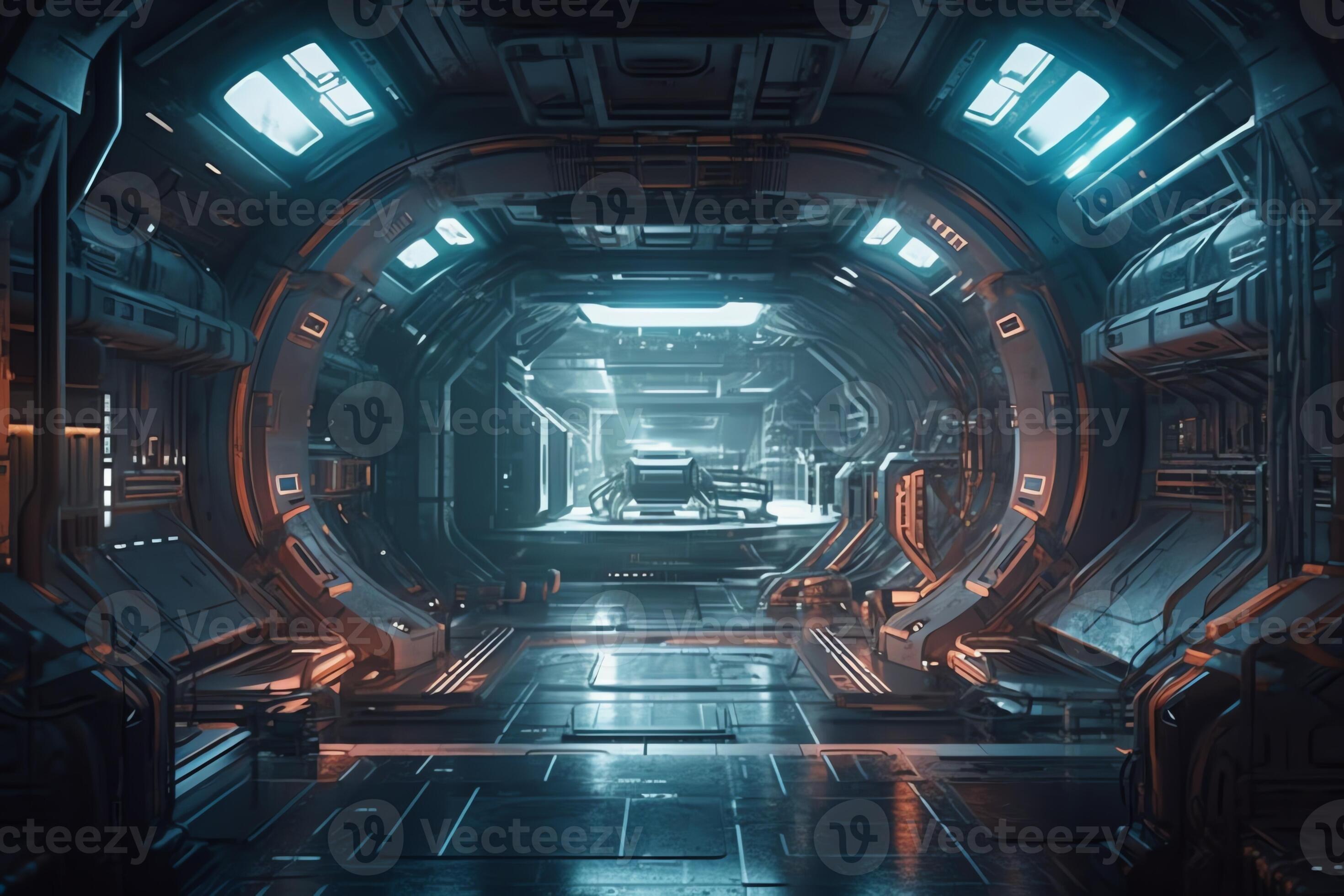 Interior Space Station Concept Art
