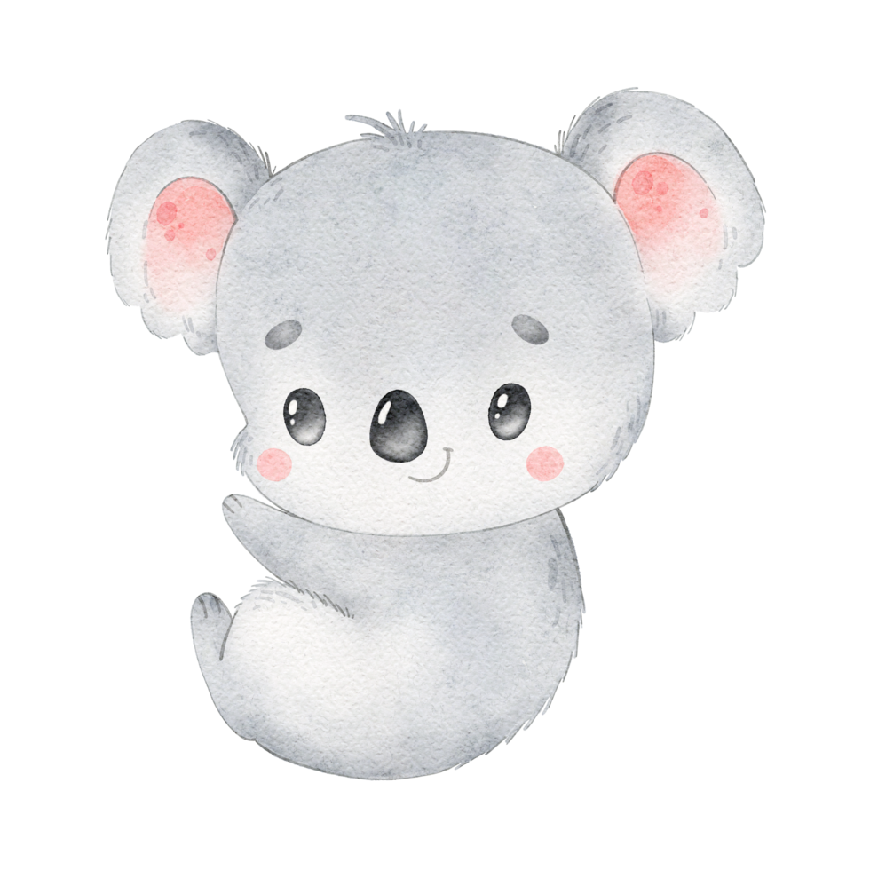 Cute Watercolor Koala 23354054 PNG