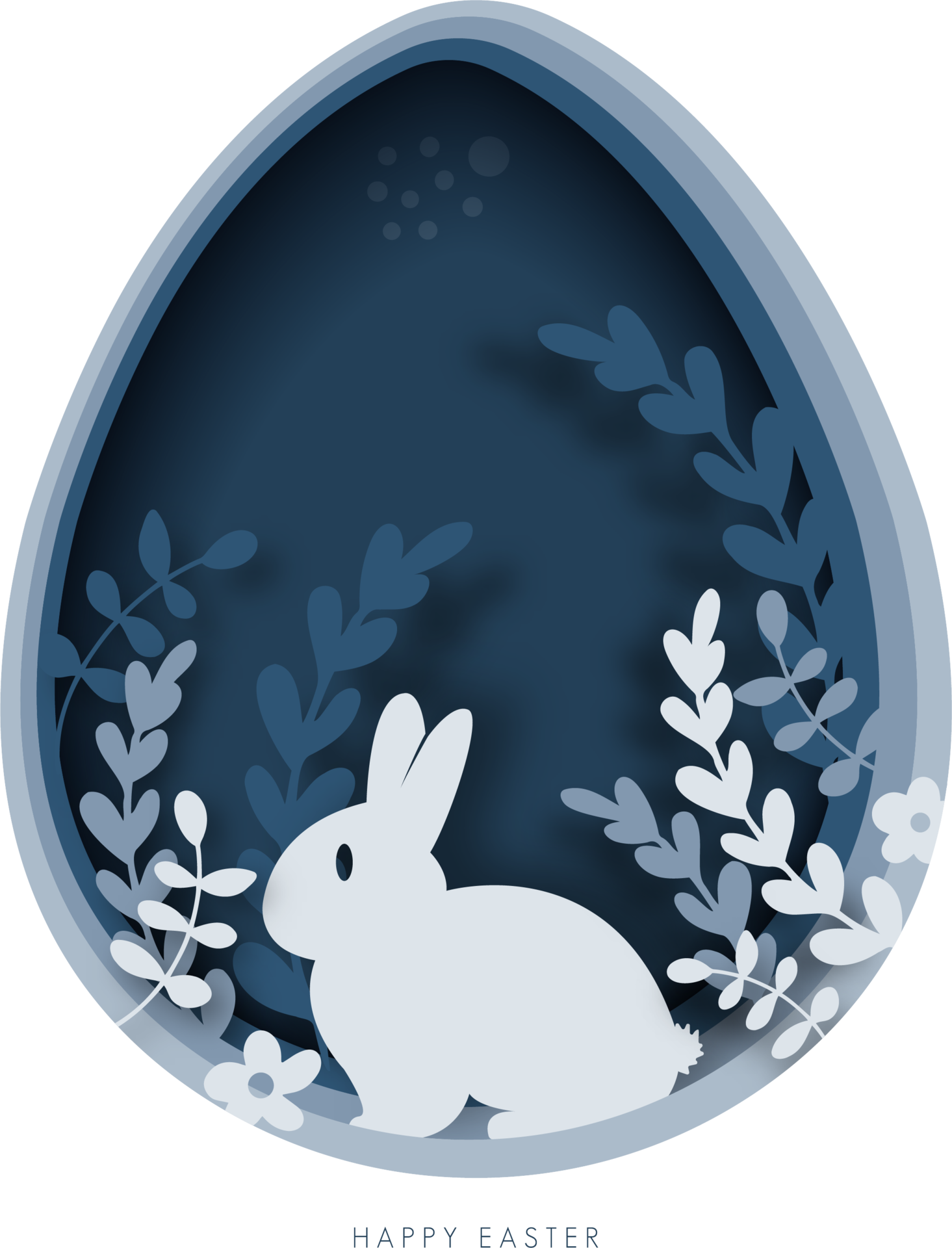 Happy easter greeting card template. paper cut illustration of easter ... Happy easter greeting card template. paper cut illustration of easter ...