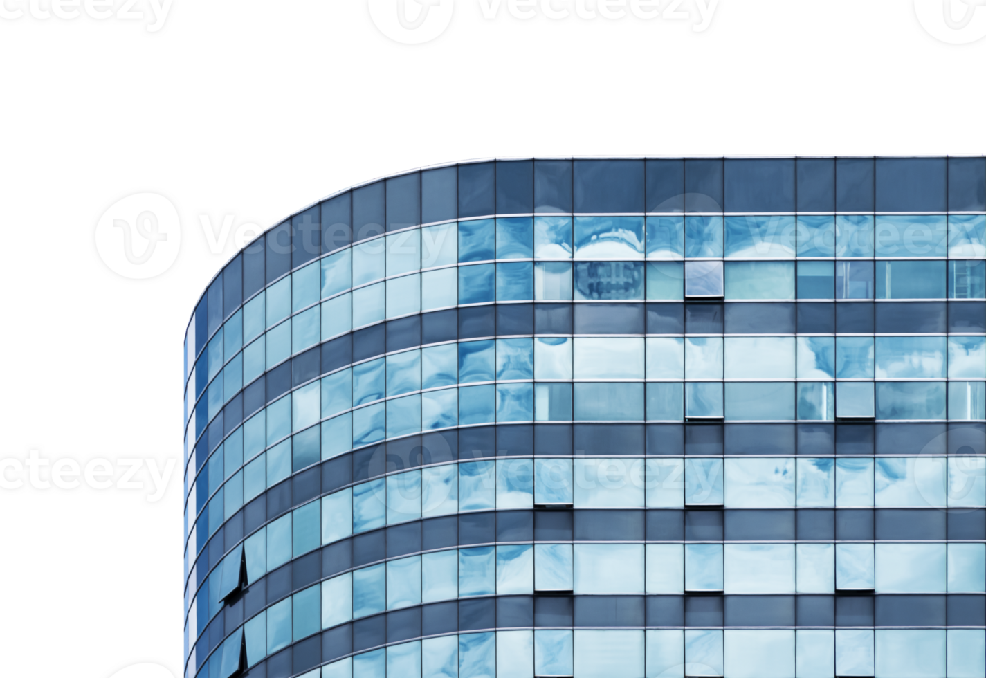 Modern Office Building With Blue Glass Window 23359581 Png