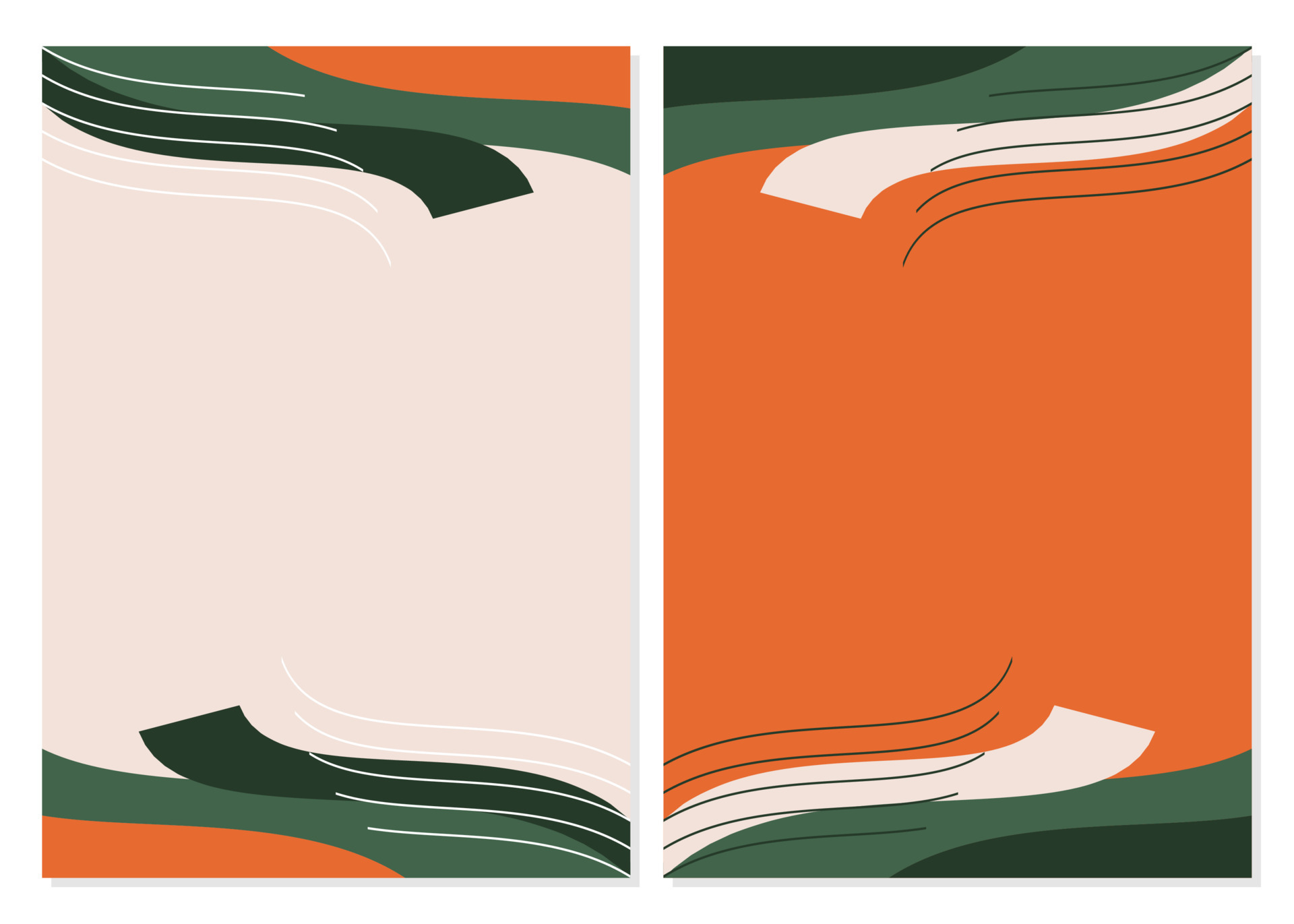 Abstract shape background with empty space for text. Template for ...