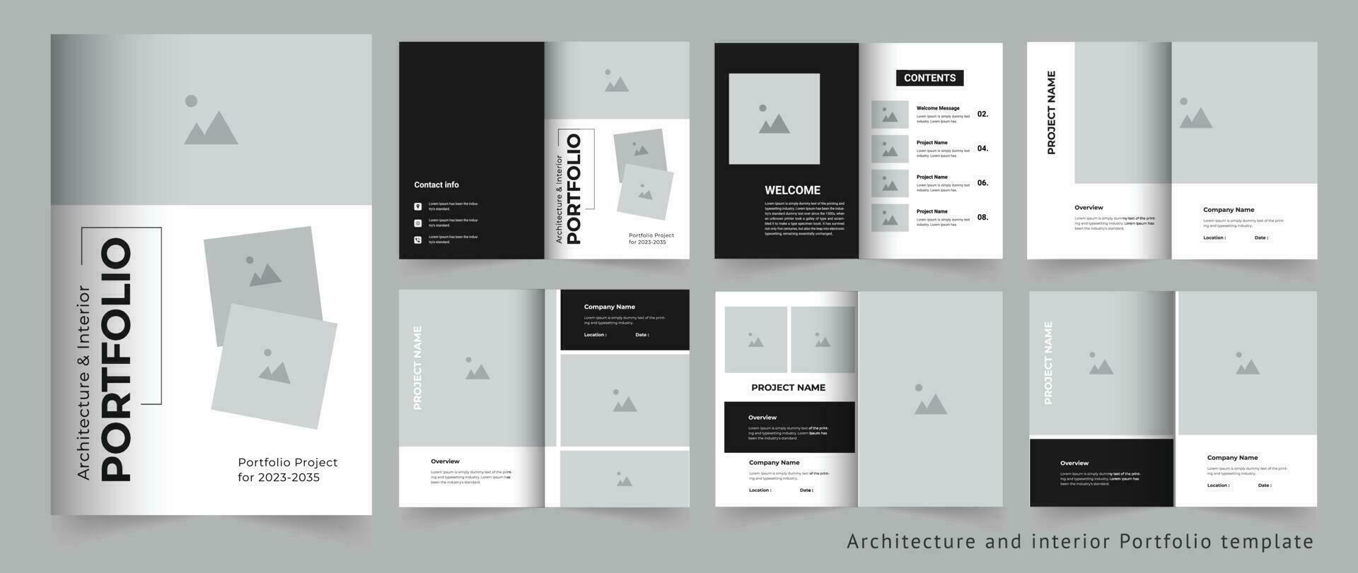 Modern Portfolio design or architecture and interior portfolio 23361633 ...