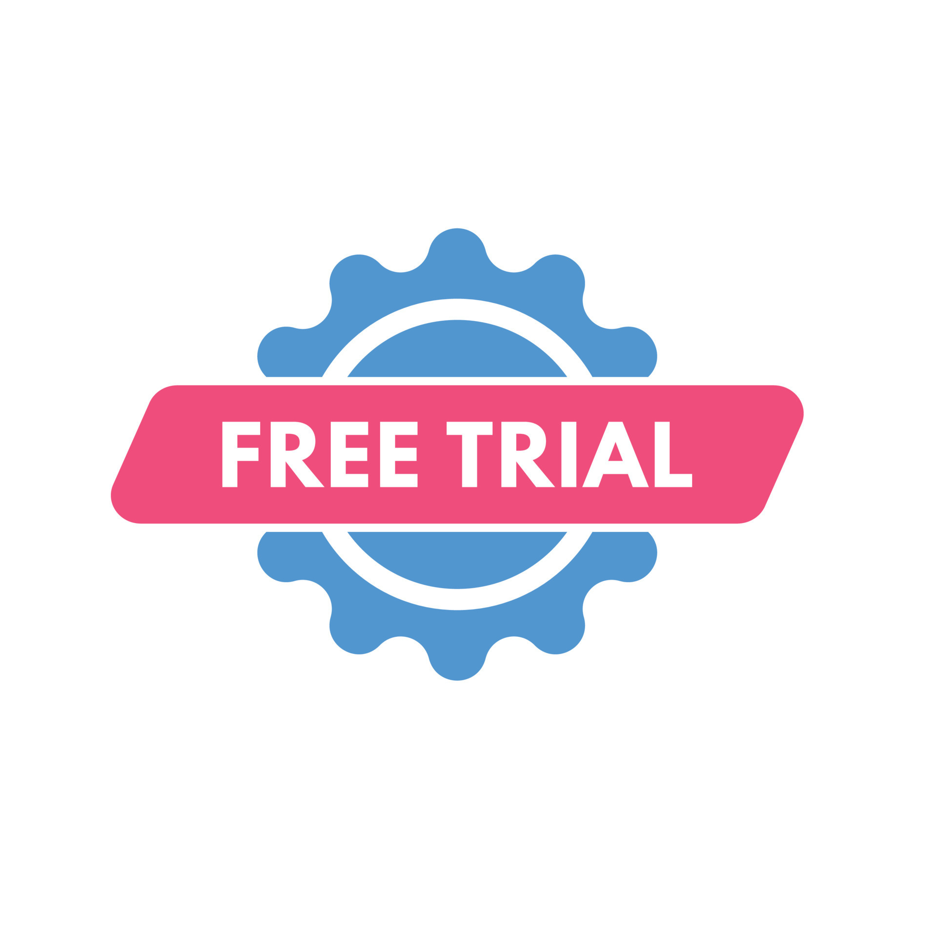 Free Trial text Button. Free Trial Sign Icon Label Sticker Web Buttons ...