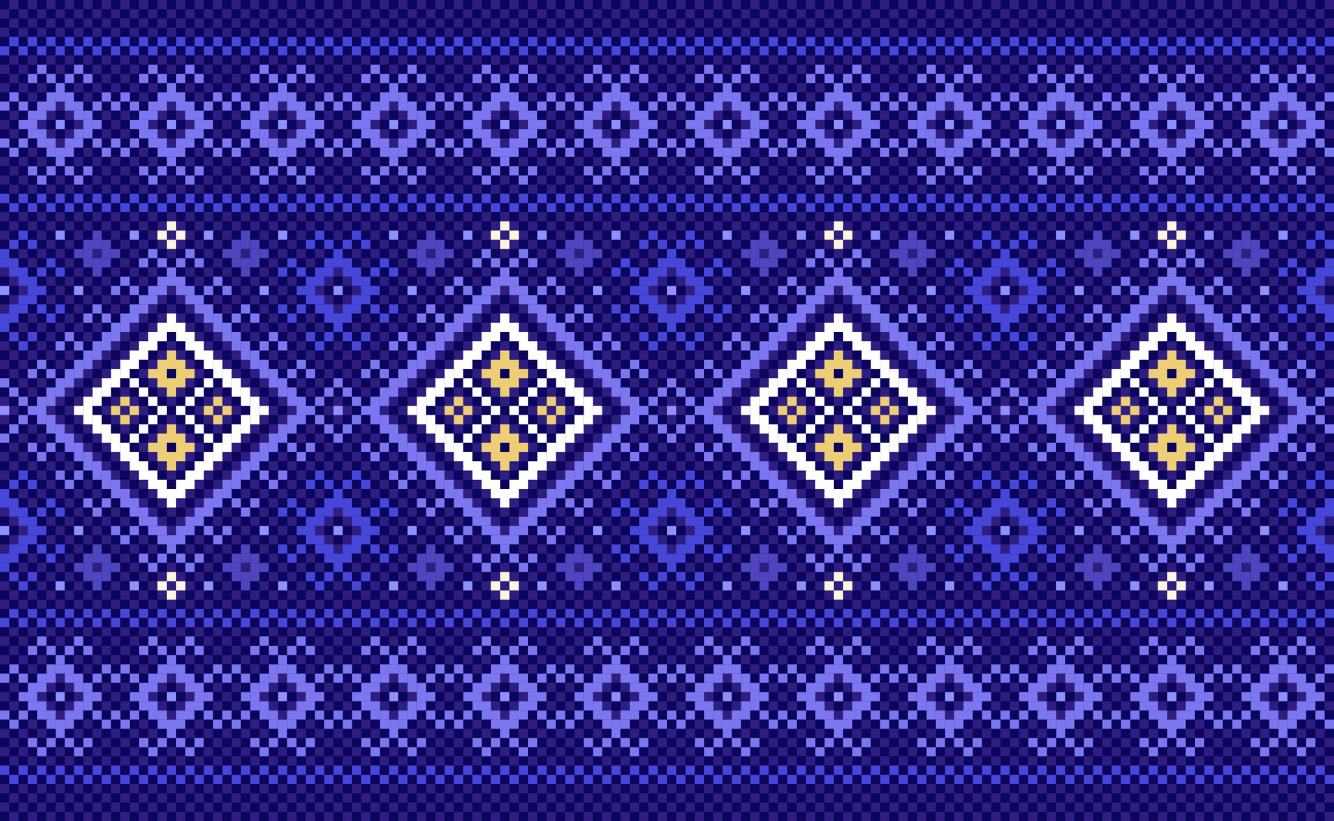 Embroidery Ethnic Pattern Vector Geometric Ornate Background Cross