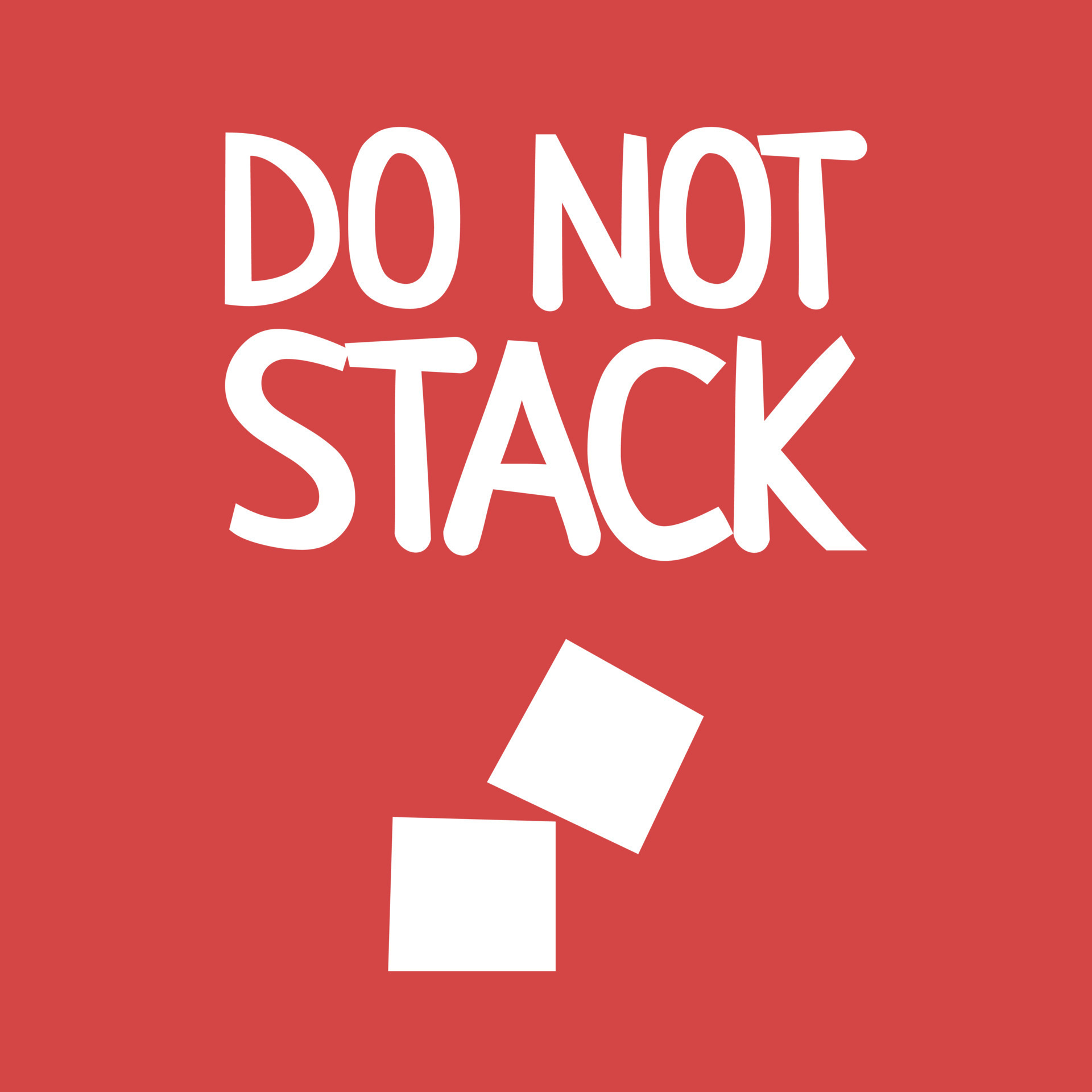 Stylized Package Parcel Label Vector Post Sticker Warning Symbol Do Not Stack 23363537 Vector ...