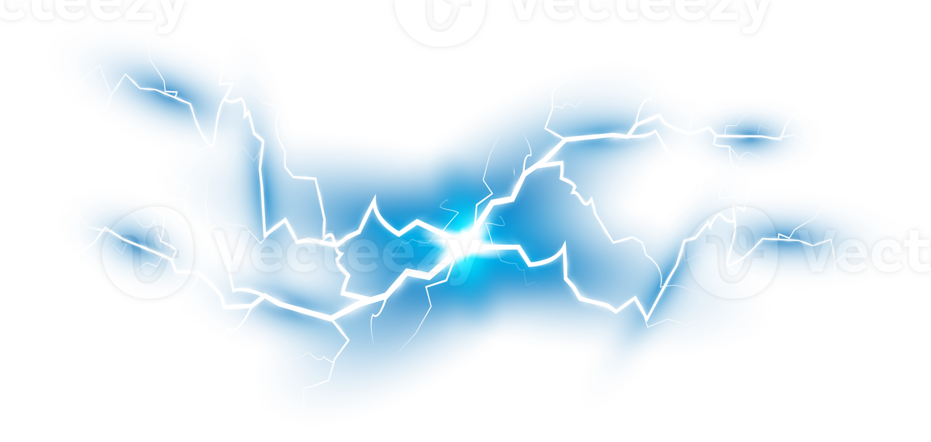 Blue Magic lightning and bright light effects. Discharge electric current. Charge current ...