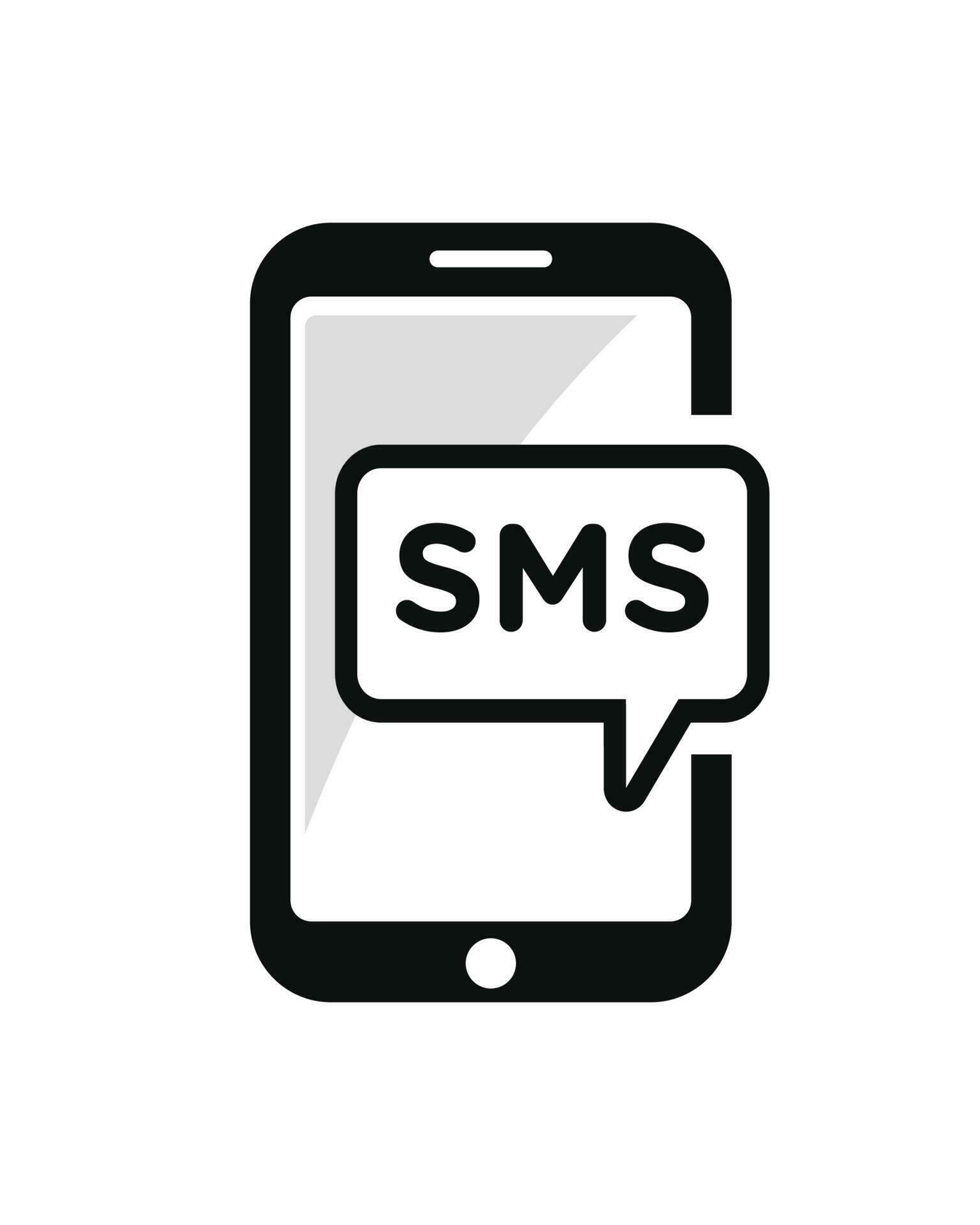 Message sms icon isolated on white background 23366485 Vector Art at ...