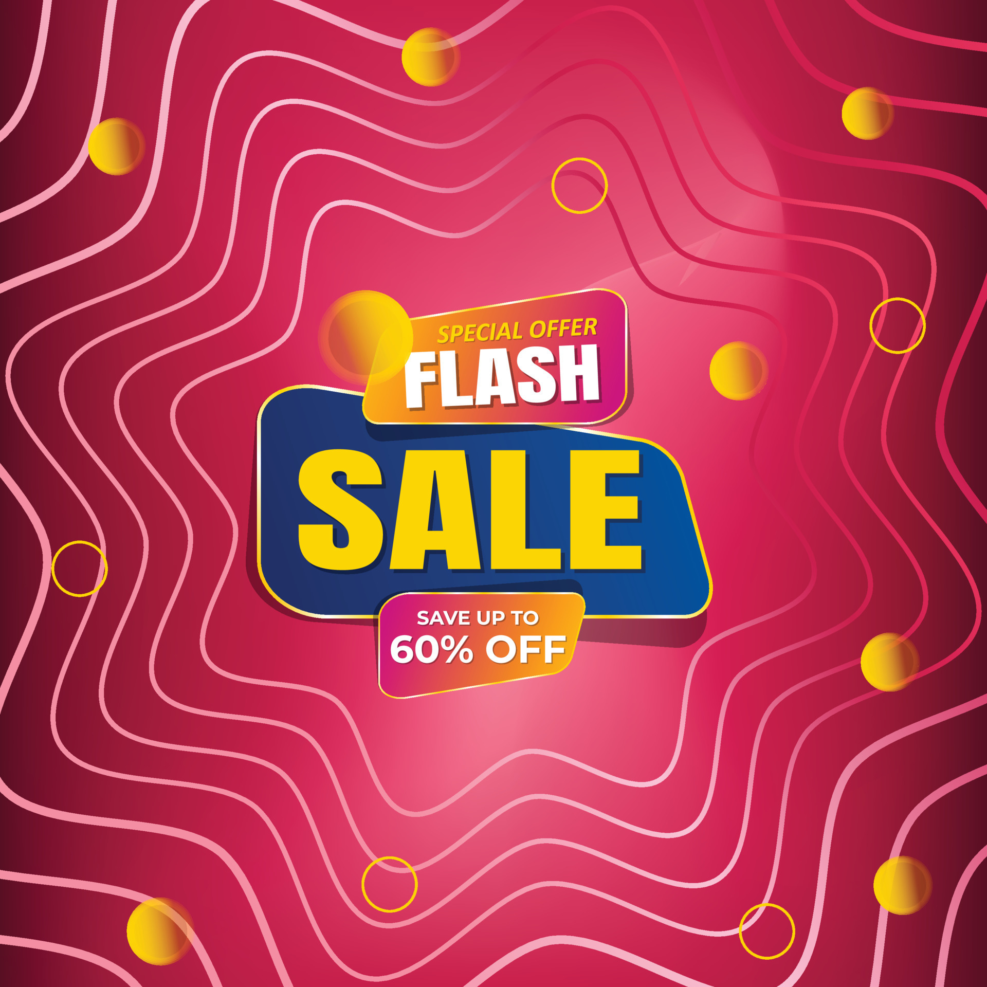 Flash Sale Discount Banner Template Promotion Posts Super Sale Banner