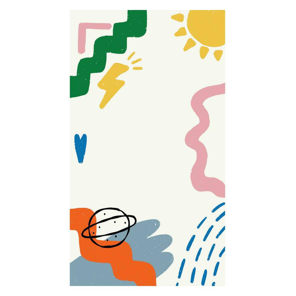 Abstract geometry shape basic frame vertical 23367781 Vector Art at ...