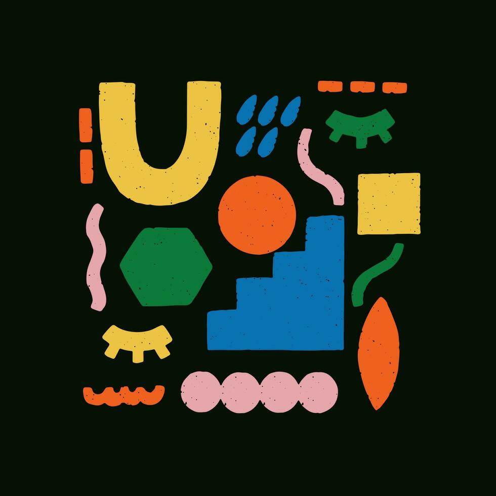 Geometry basic shape design poster 23367784 Vector Art at Vecteezy