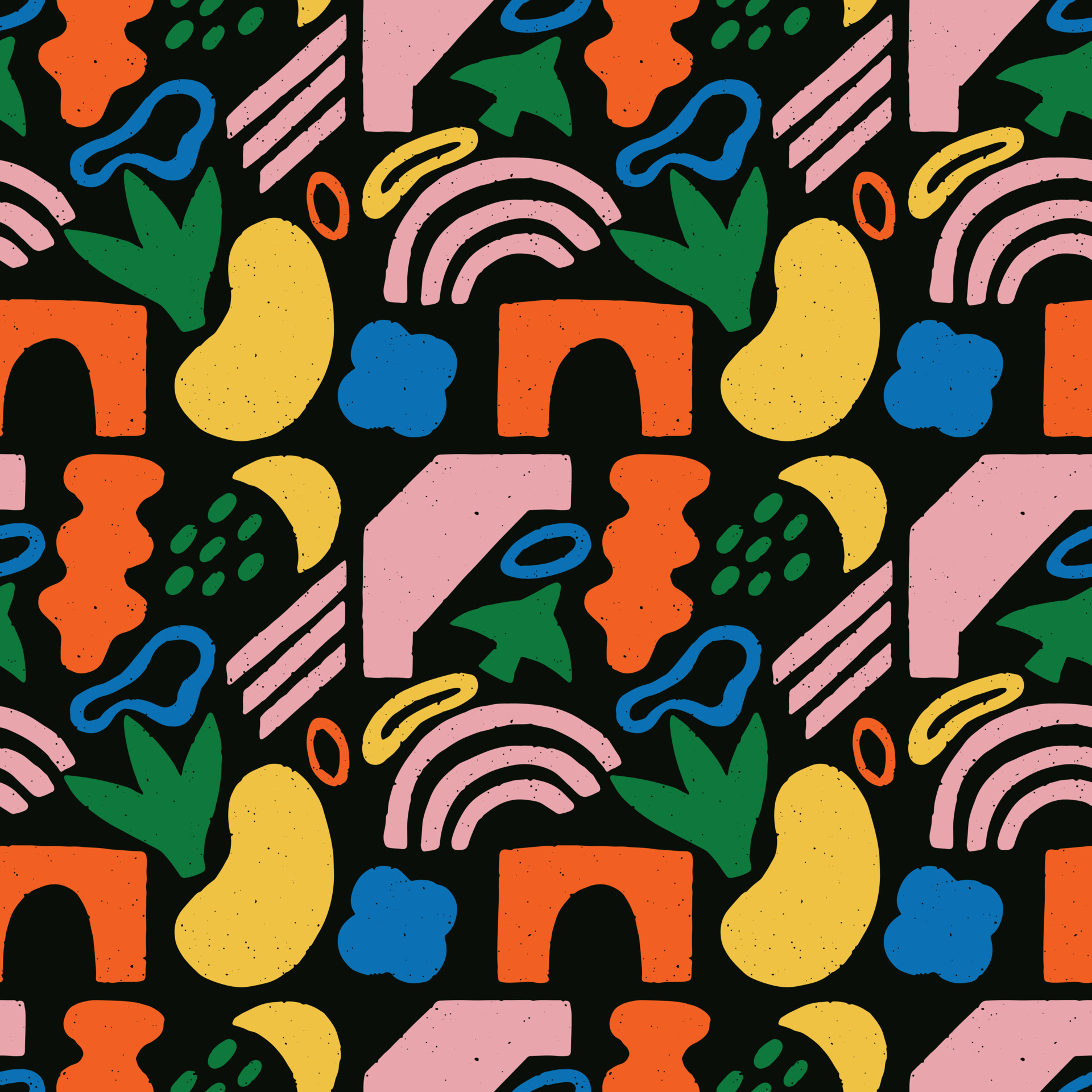 Basic Geometry Shape Seamless Pattern 23367806 Vector Art at Vecteezy