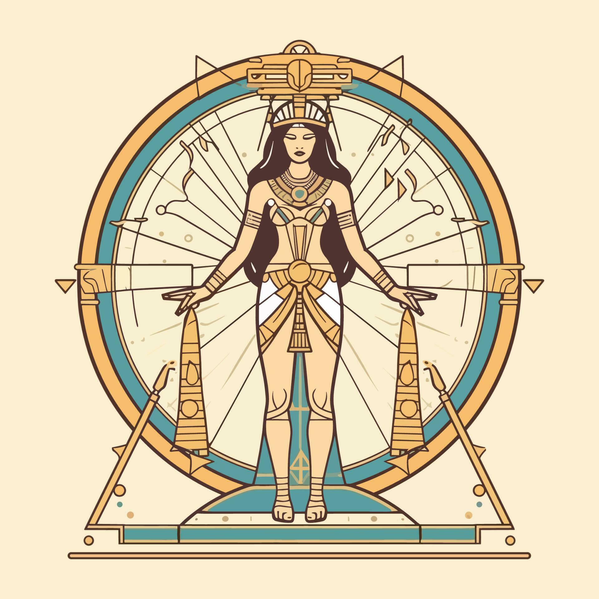Egypt Cleopatra illustration is regal and captivating, perfect for ...